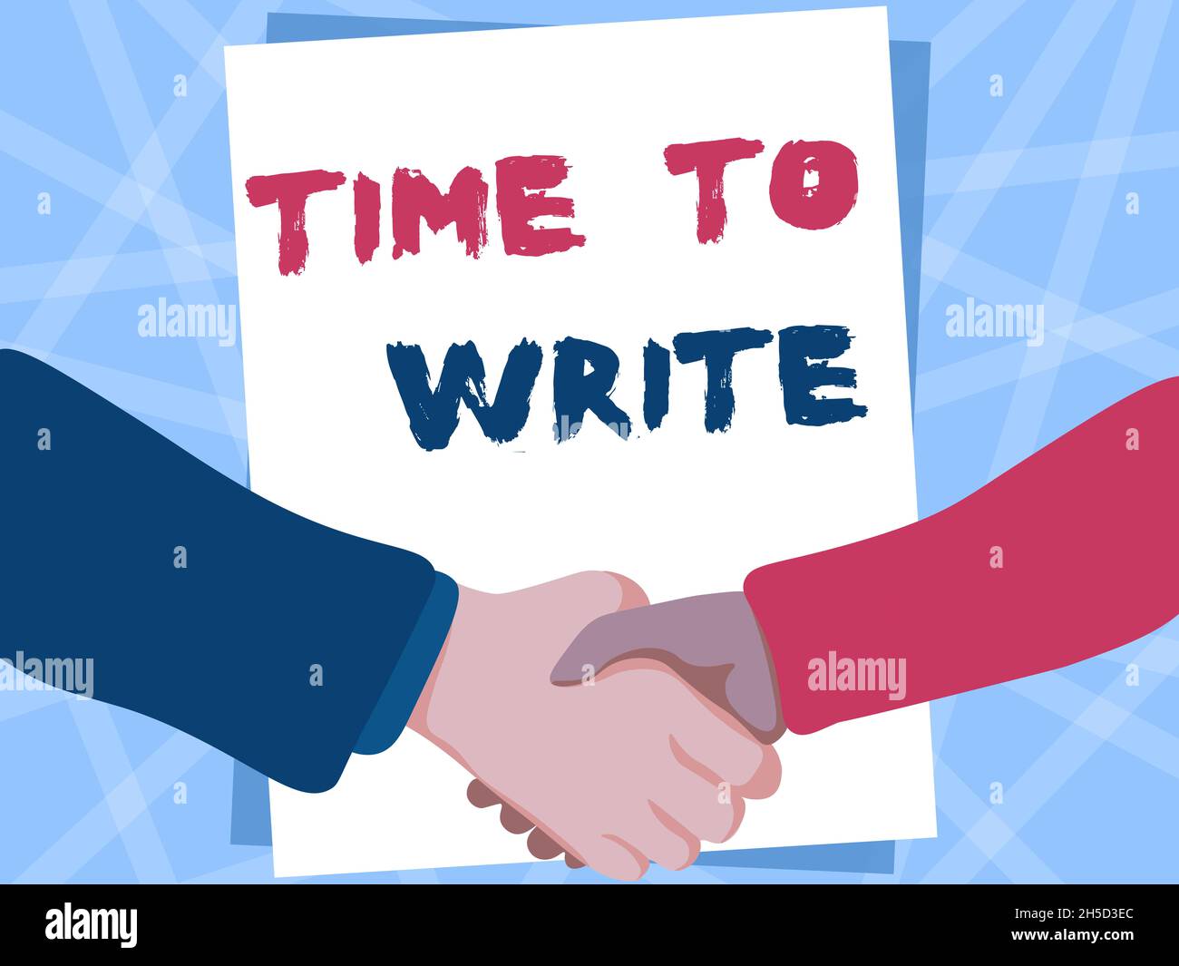 Writing displaying text Time To Write. Word for to record something or ...