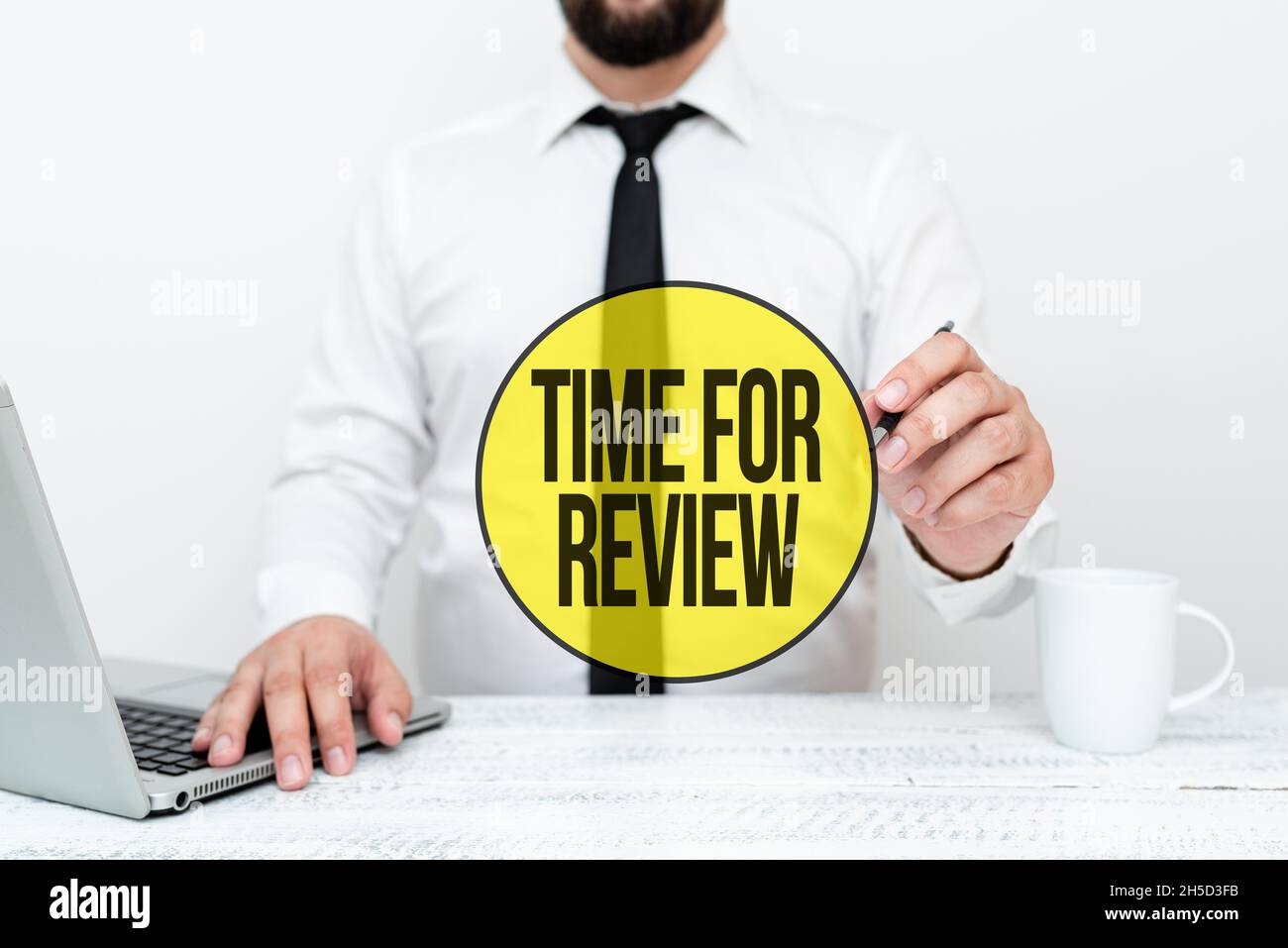 Inspiration showing sign Time For Review. Word Written on review of a ...