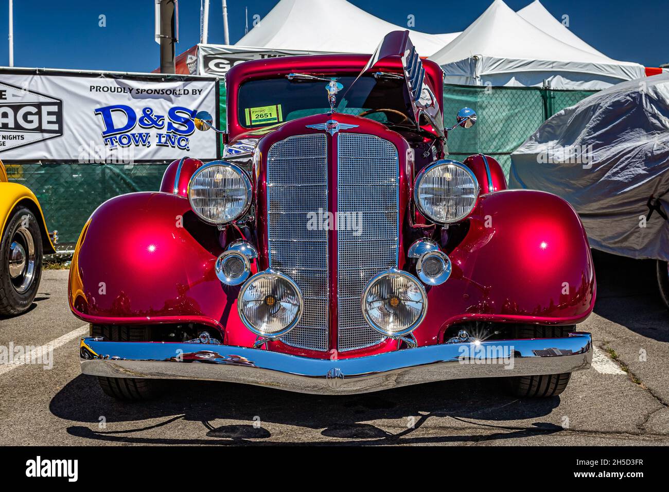 Reno, NV - August 5, 2021: 1935 Buick Series 90 98 Victoria coupe at a ...