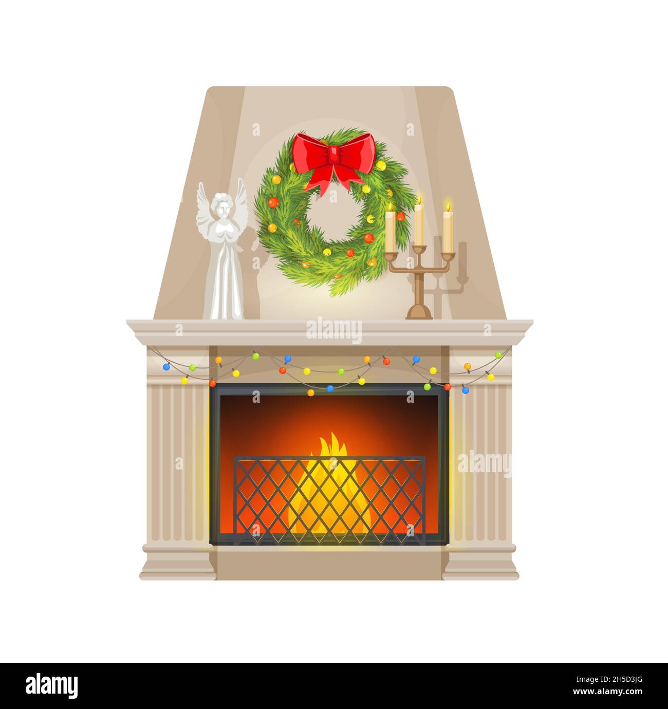 Mantelpiece wood Stock Vector Images - Alamy