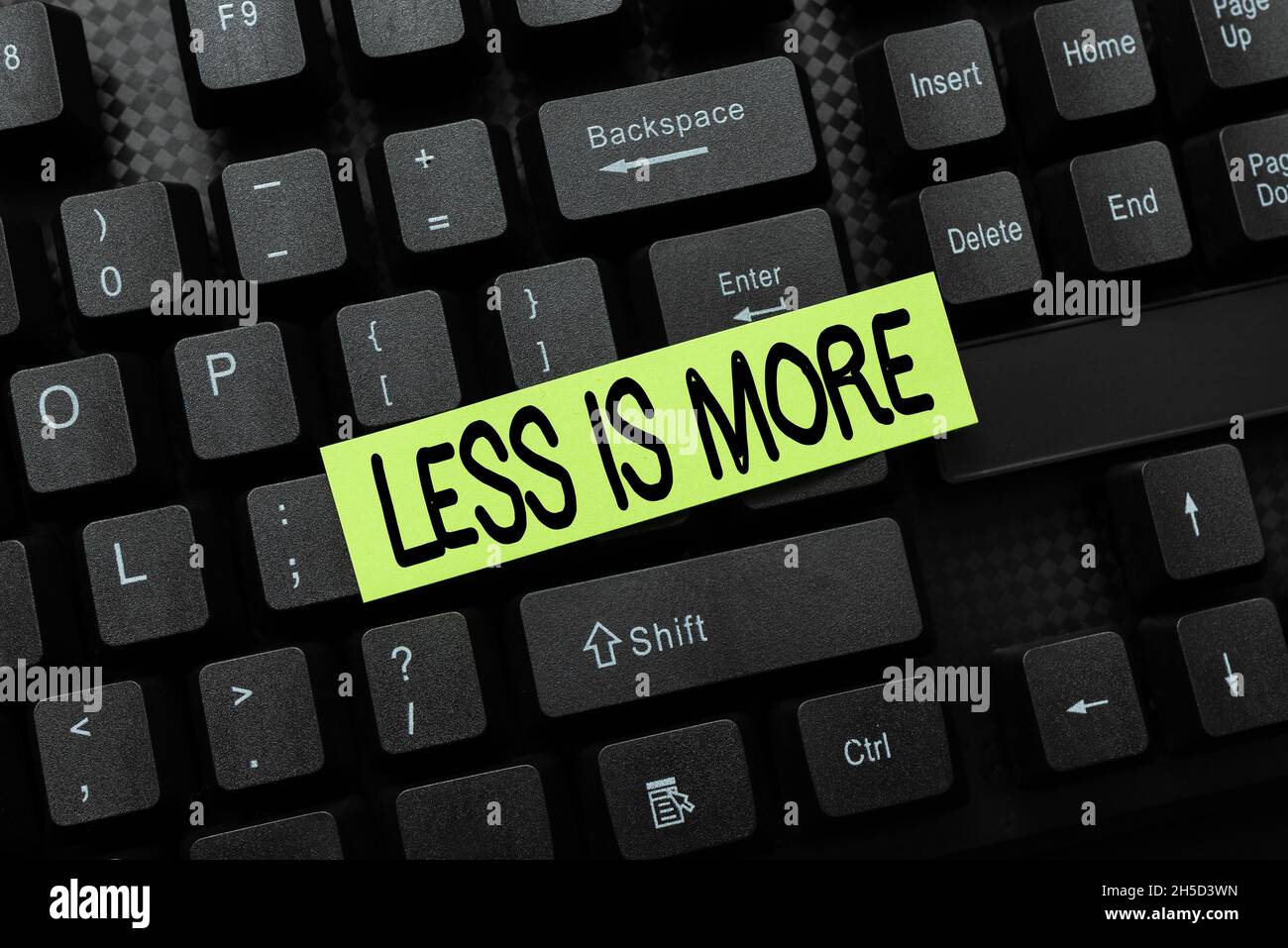 Text caption presenting Less Is More. Internet Concept used to express ...