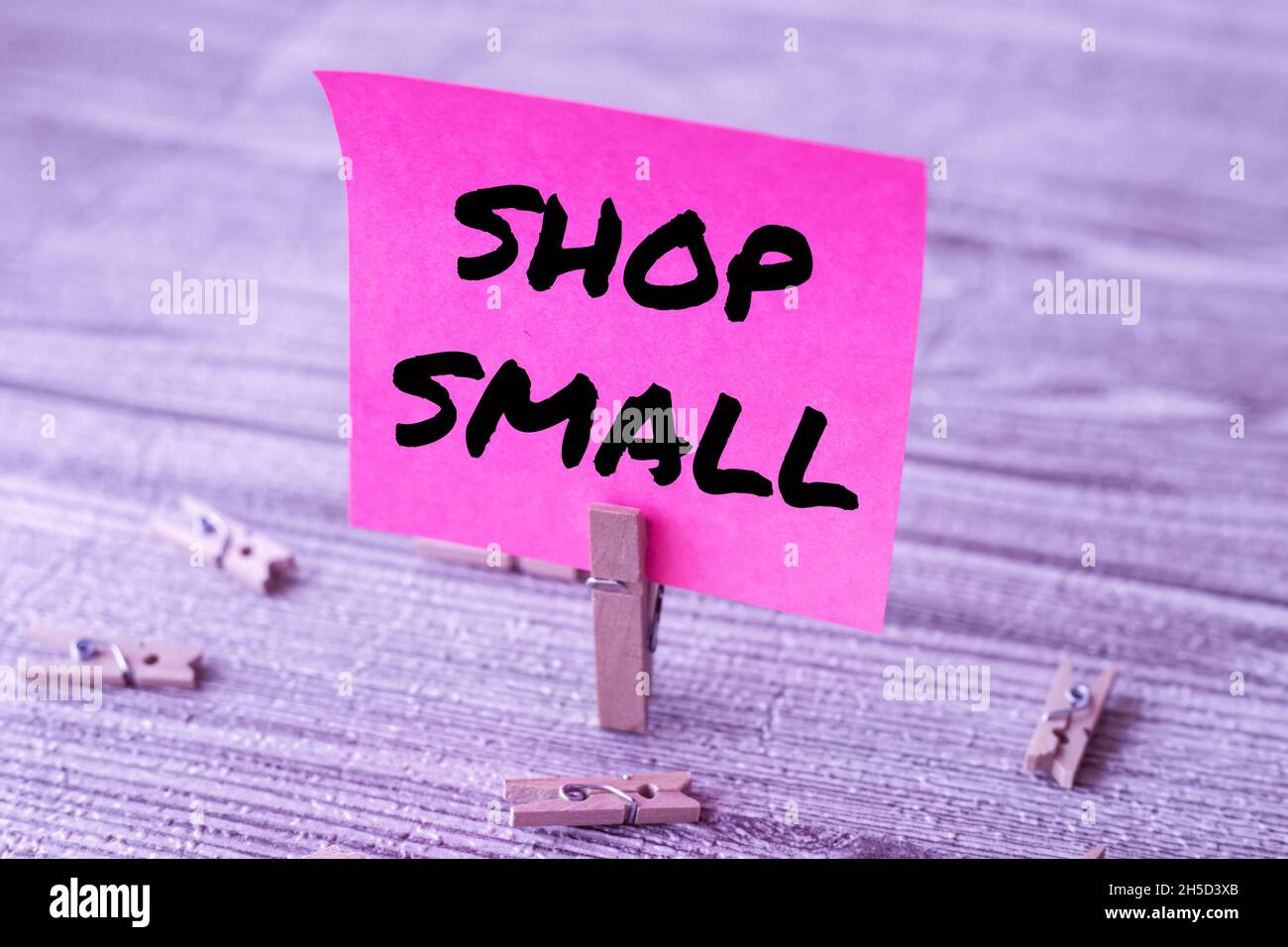 Conceptual caption Shop Small. Business idea nationwide movement that ...
