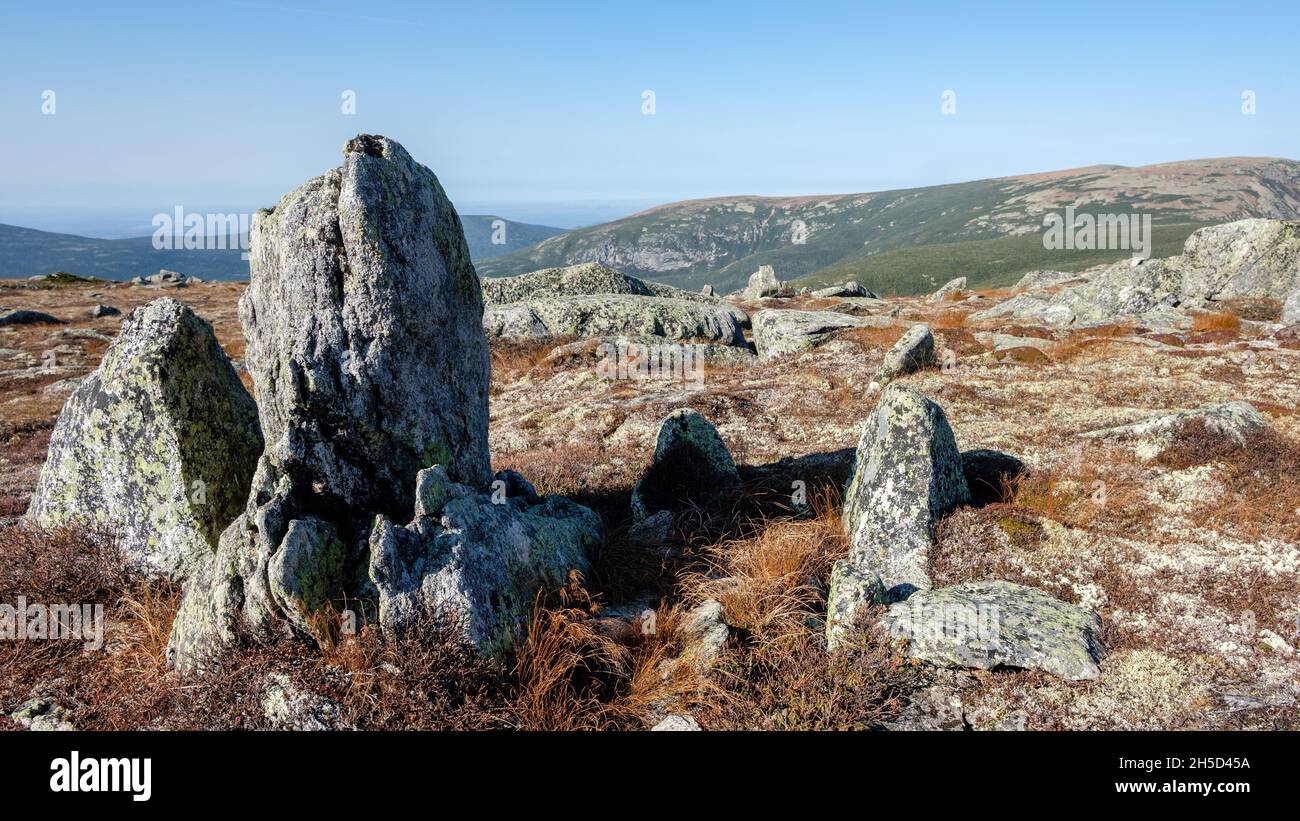 Table Land, Hunt Trail, Mount Katahdin, Maine Stock Photo - Alamy