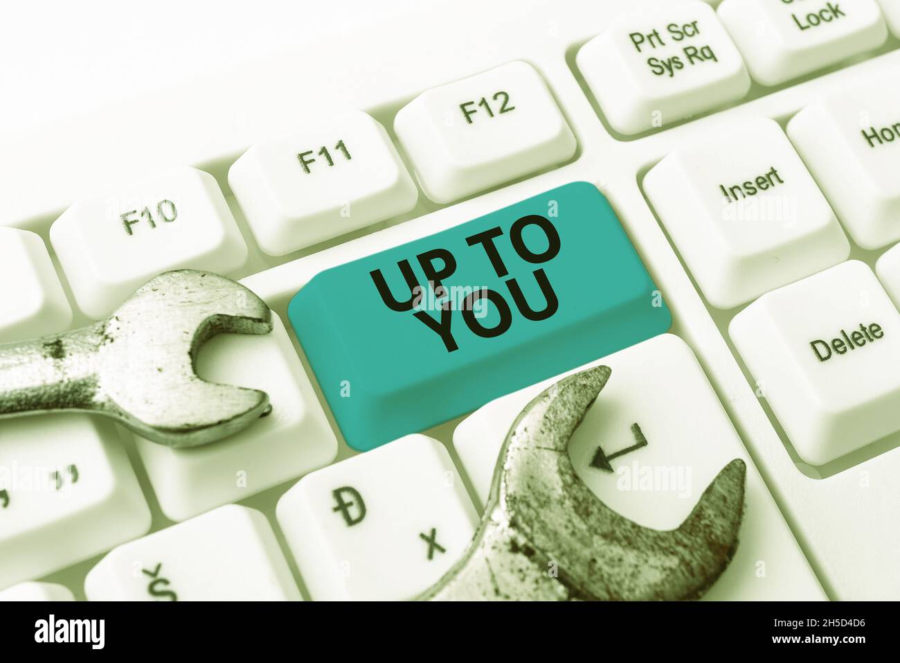 Handwriting text Up To You. Word Written on it is used to indicate a ...