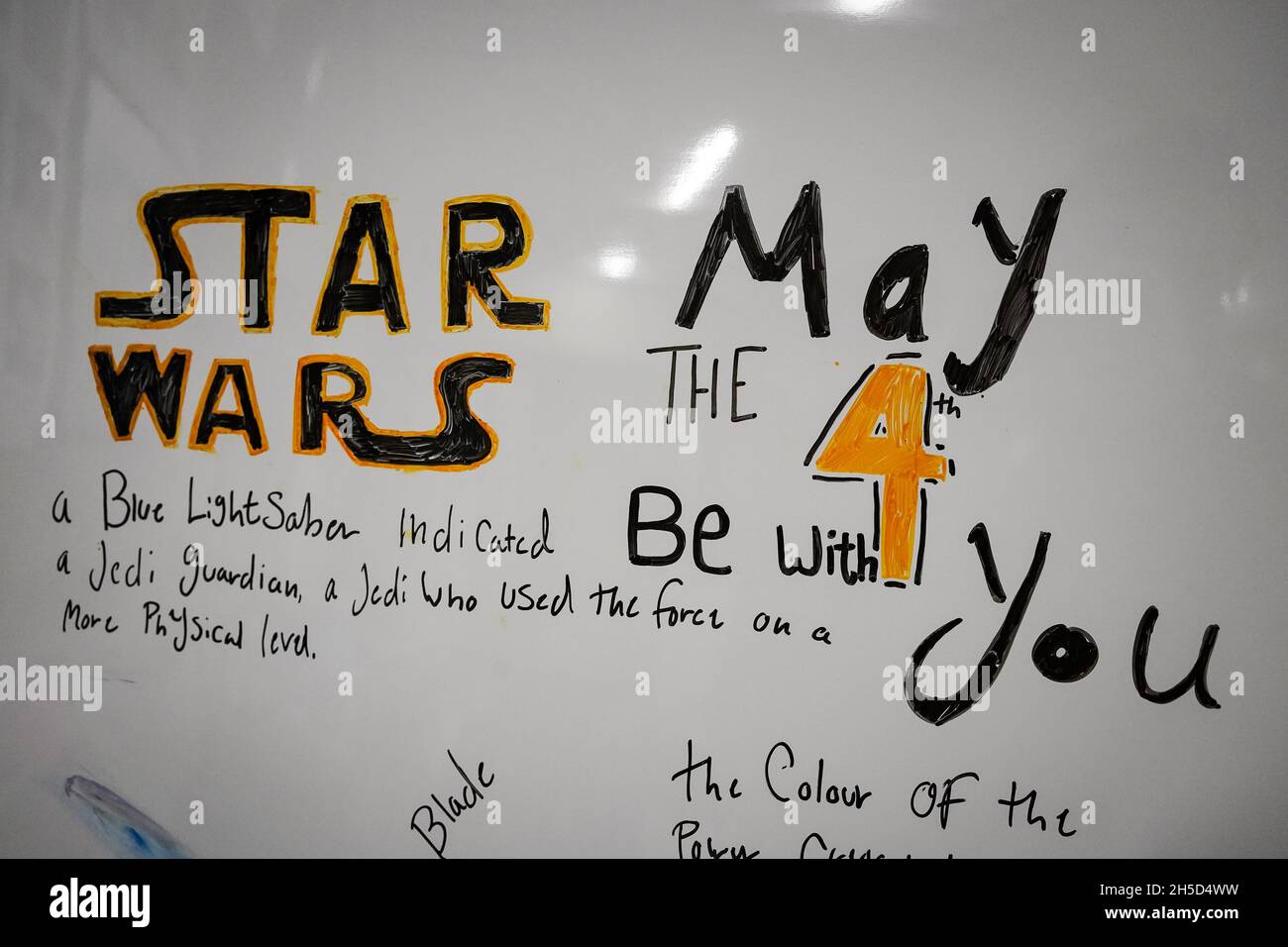 May the 4th Be With You Sign in a Science Museum Stock Photo - Alamy