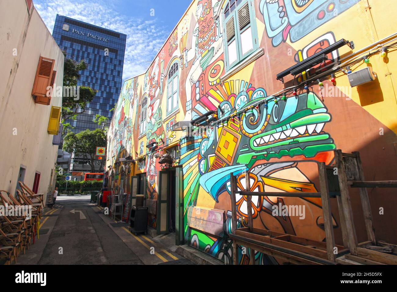 Graffiti on store wall in hi-res stock photography and images - Alamy