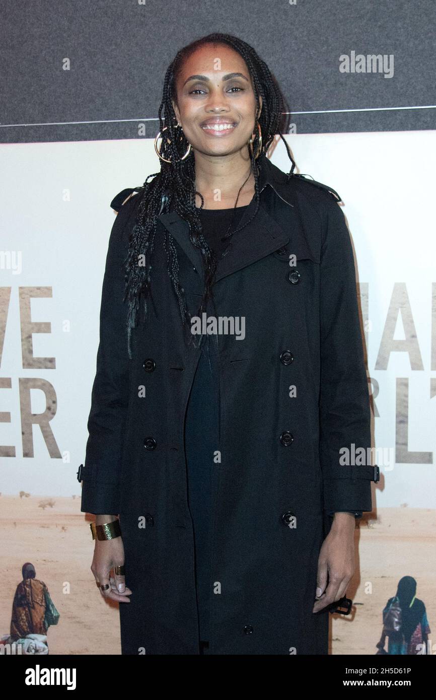 Imany attending the Marcher Sur L'Eau Premiere at the MK2 Odeon Cinema ...