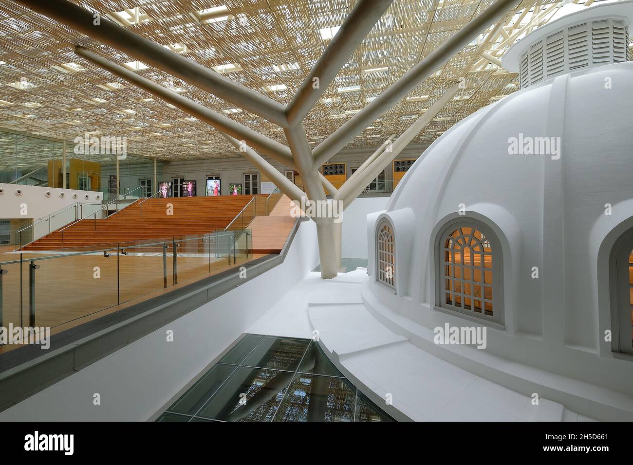 The former Supreme Court Building terrace & rotunda, now covered with a ...