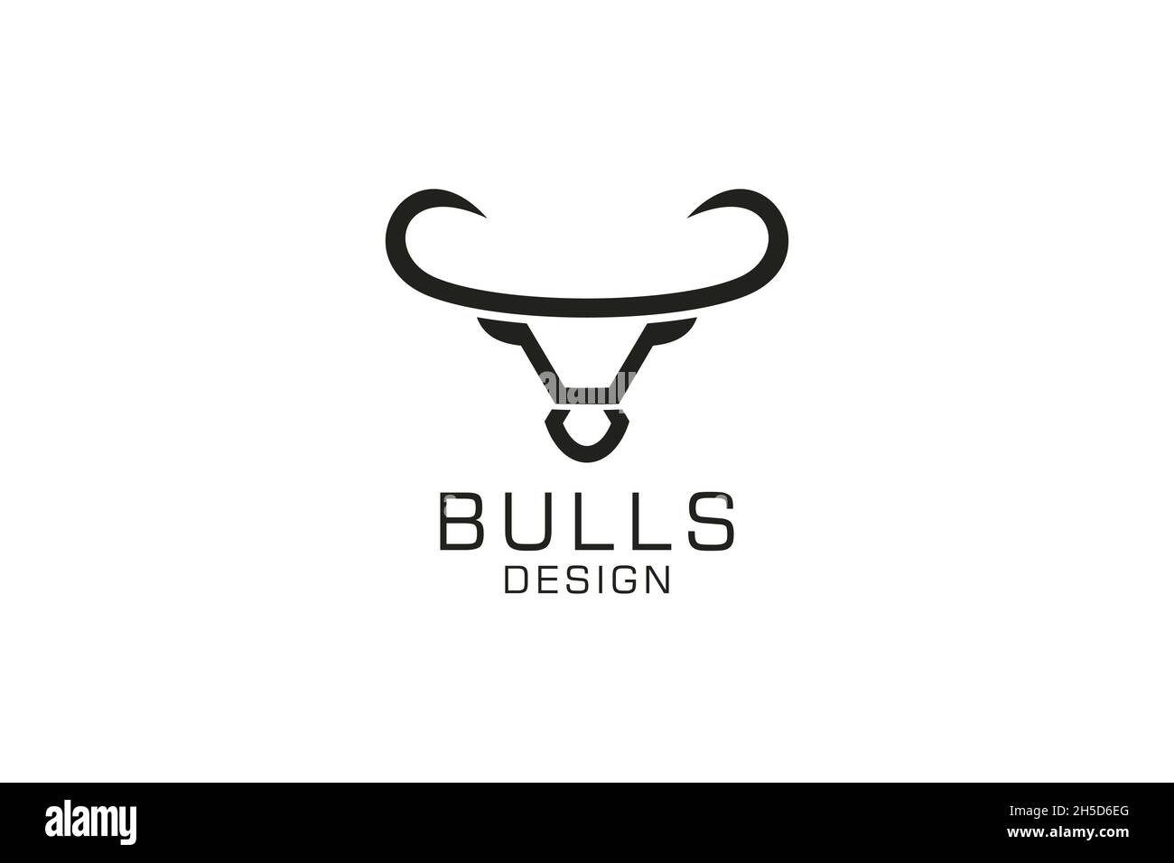 Letter U logo, Bull logo,head bull logo, monogram Logo Design Template ...