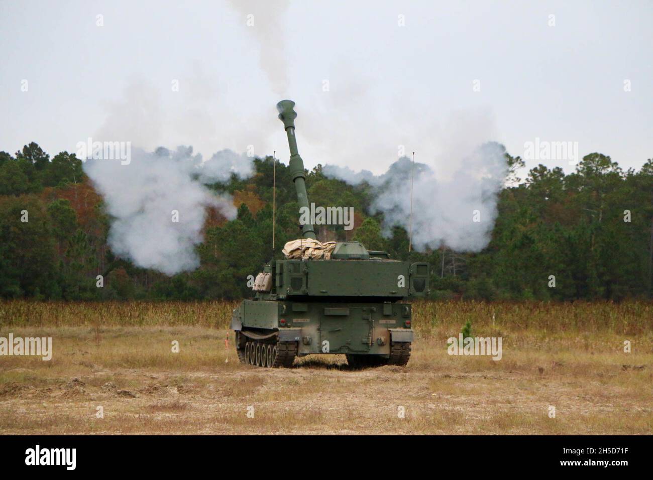 A modernized Paladin M109A7 howitzer, assigned to the “BattleKings ...