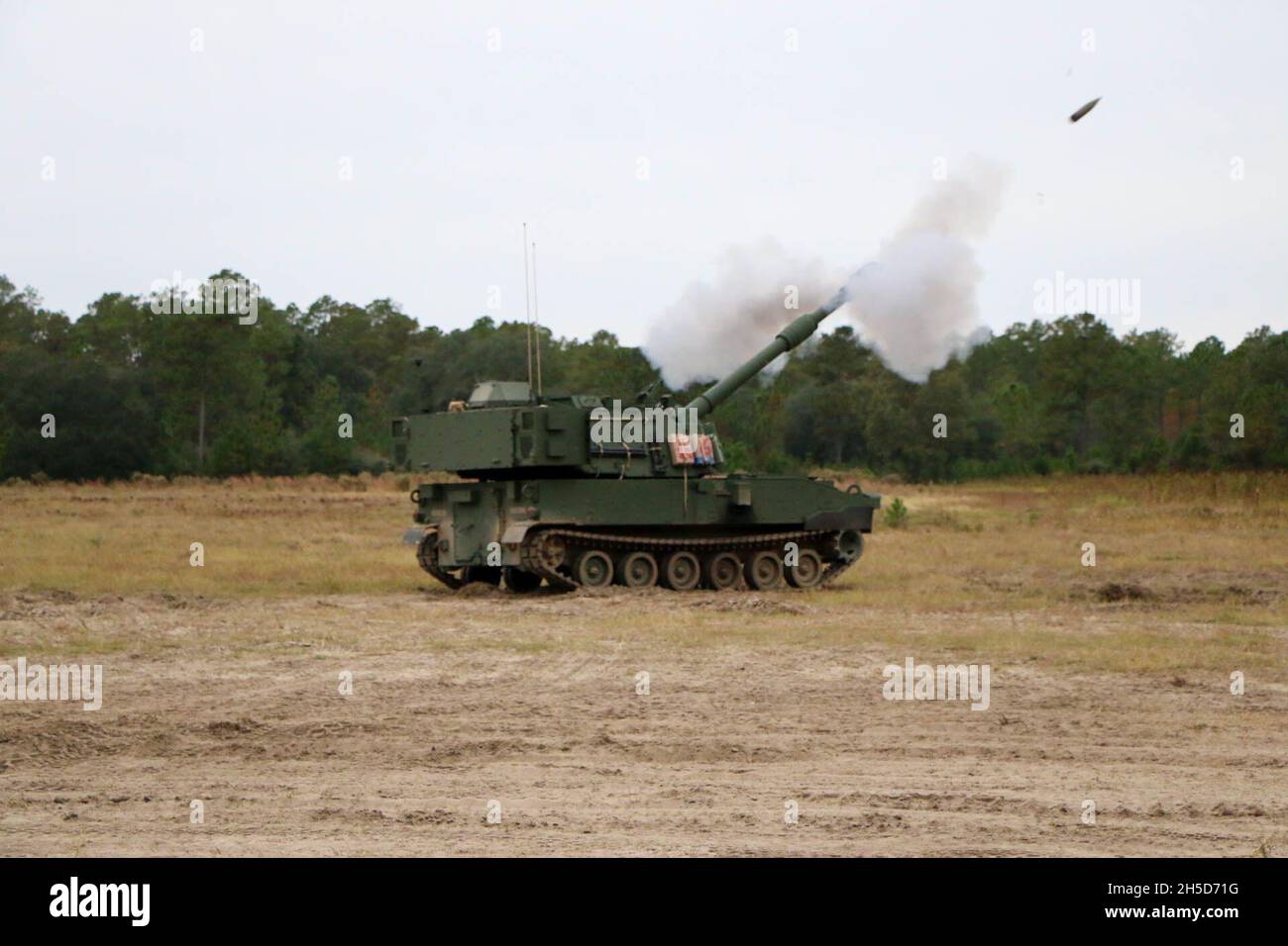A modernized Paladin M109A7 howitzer, assigned to the “BattleKings ...