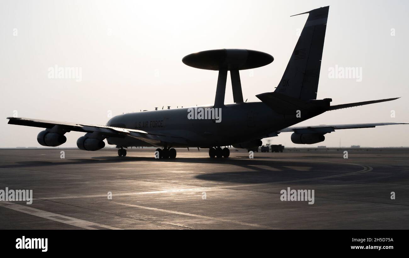 A U.S. Air Force E-3 Sentry, assigned to the 968th Expeditionary ...
