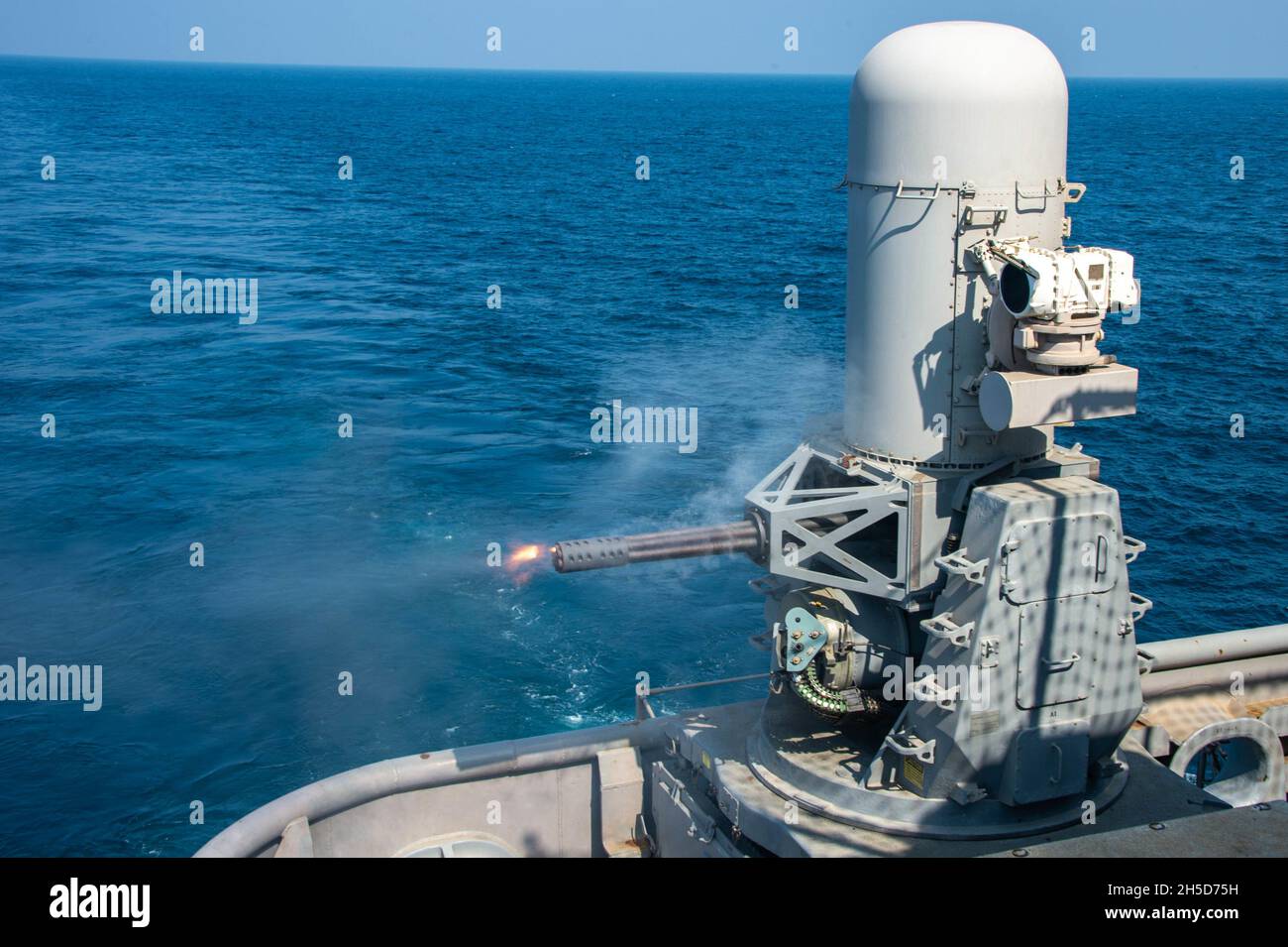 GULF OF OMAN (Nov. 7, 2021) A Phalanx Close-In Weapons System (CIWS ...