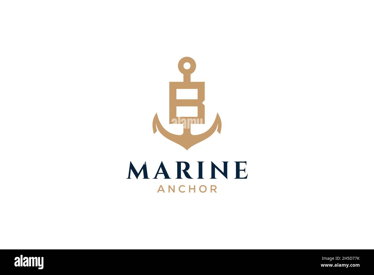 B anchor logo hi-res stock photography and images - Alamy