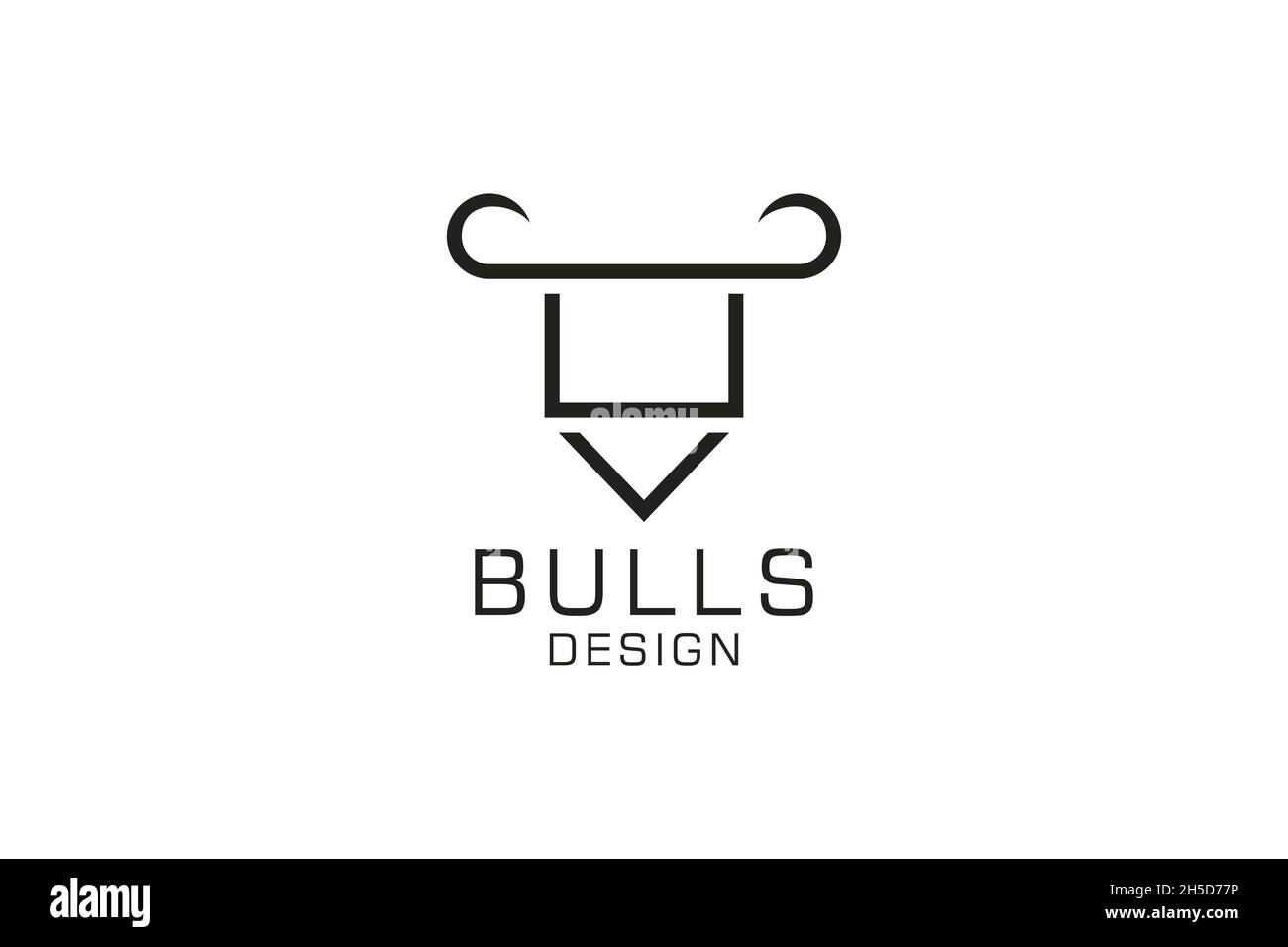 Letter U logo, Bull logo,head bull logo, monogram Logo Design Template ...