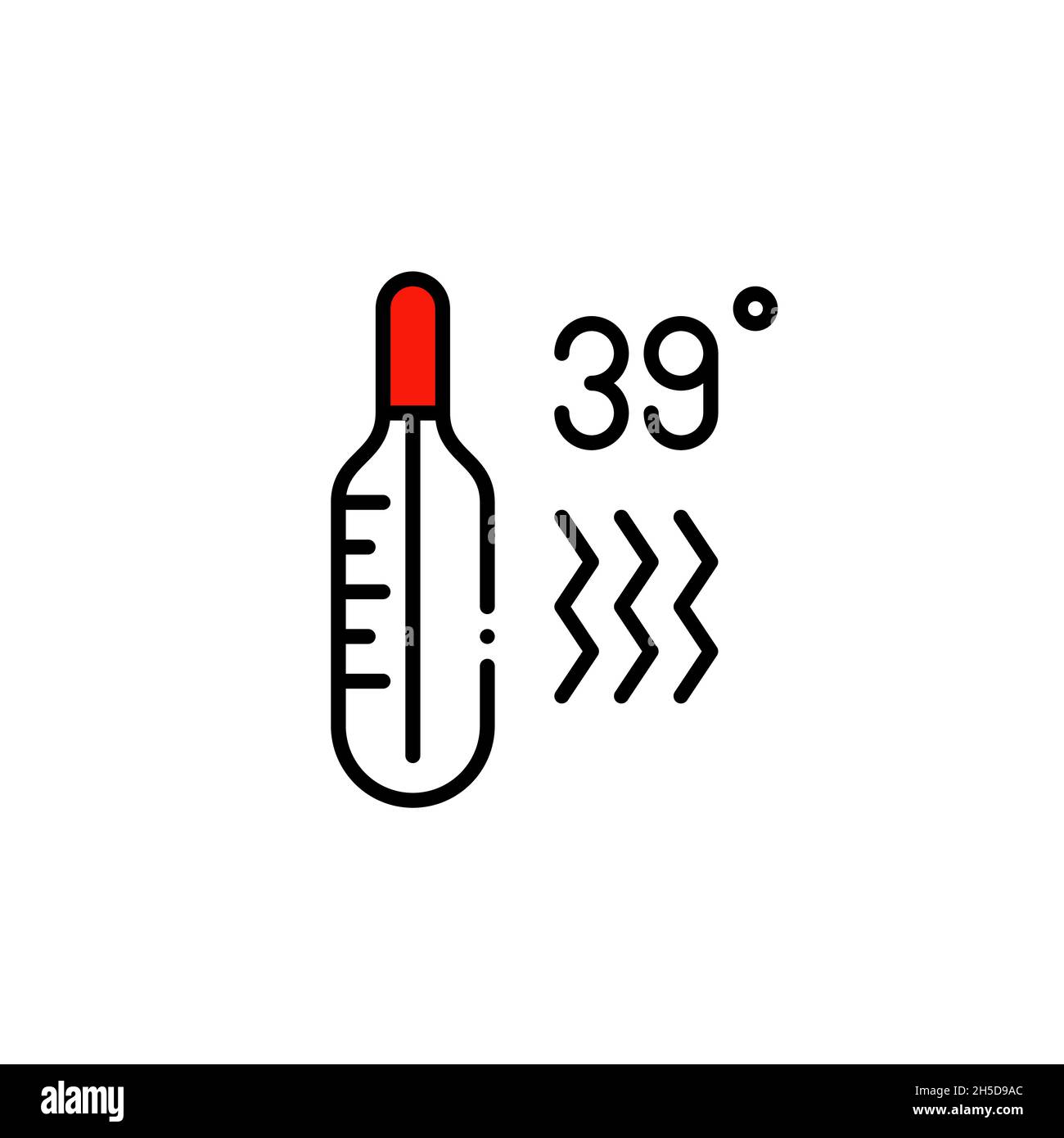 Temperature check with a thermometer as covid disease prevention ...