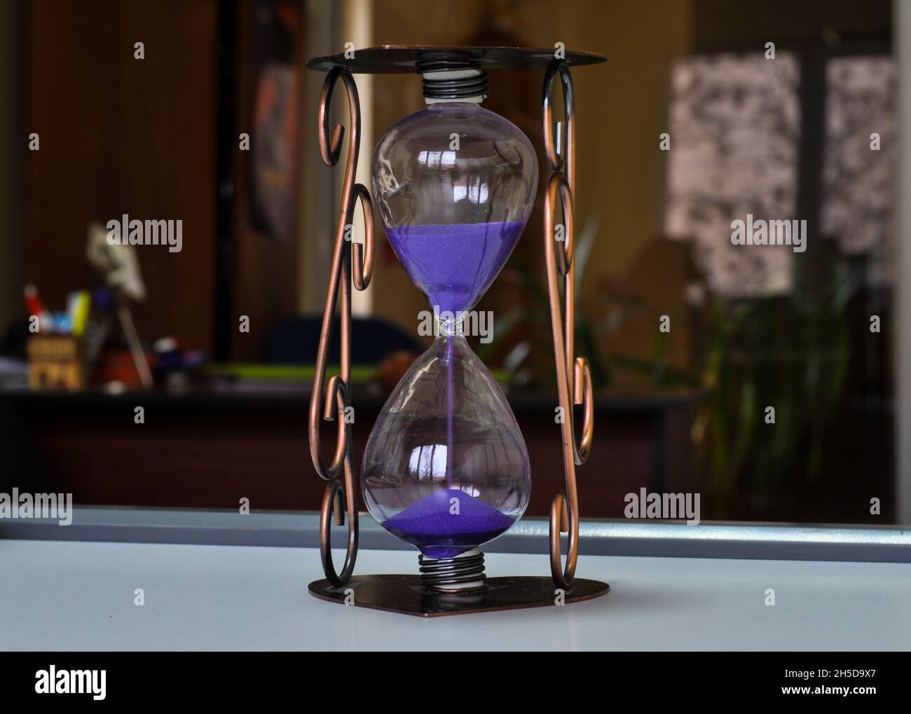 3D rendering of the ancient stile sands time counting object, interior ...