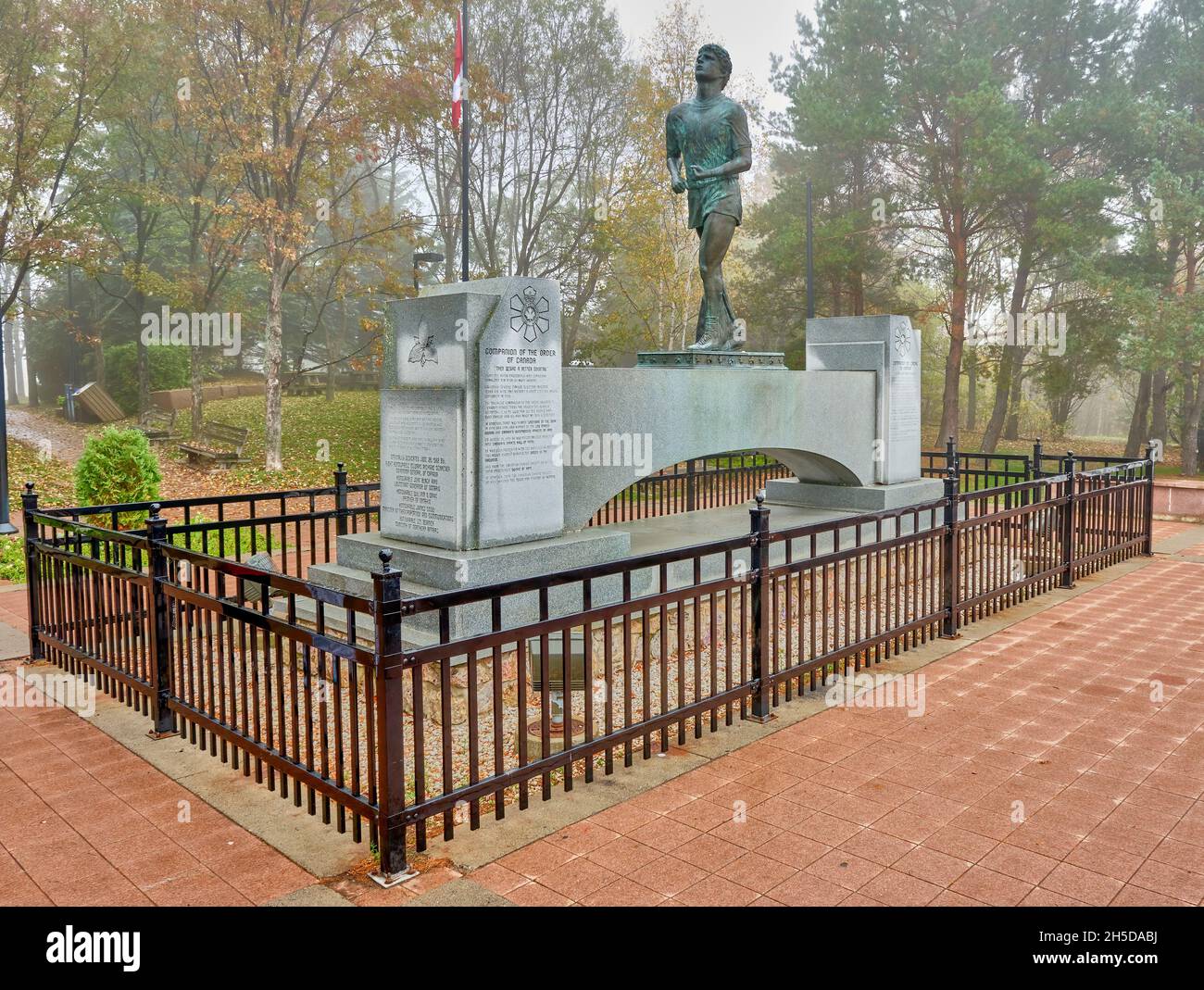 The Terry Fox Memorial and monument is located in Thunder Bay Ontario ...