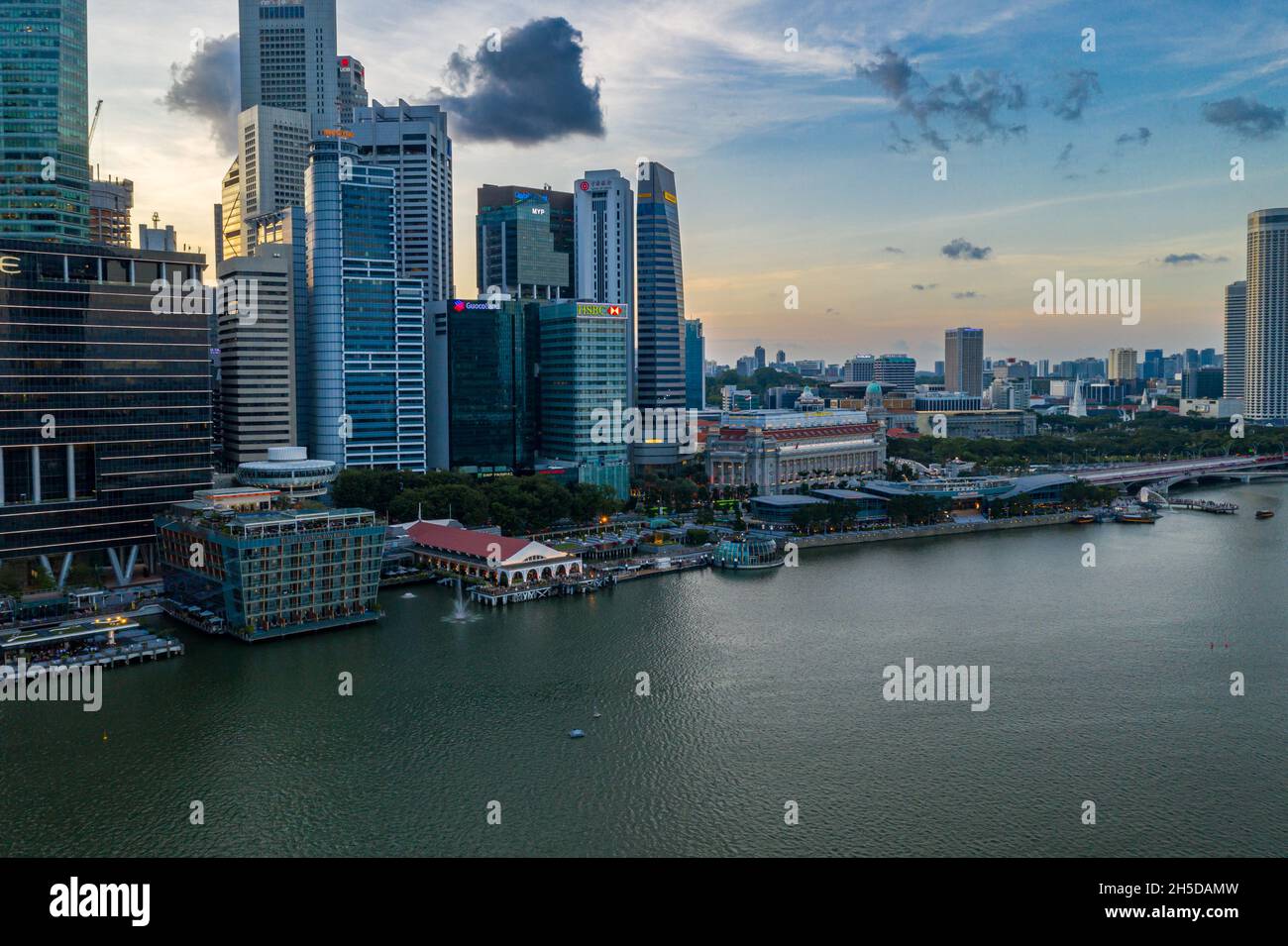 Singapore january 2020 drone aerial hi-res stock photography and images ...