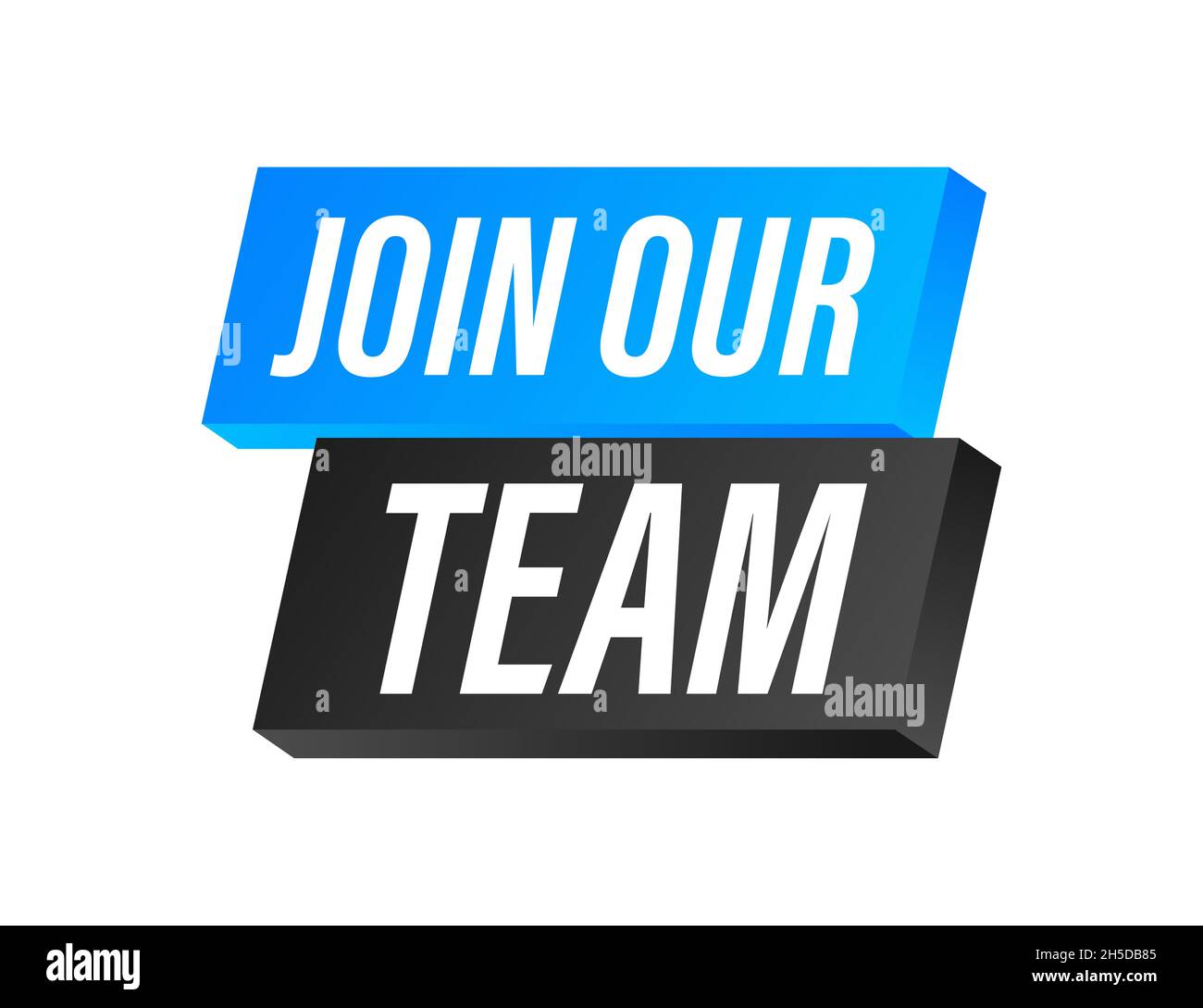 Icon welcome team banner Cut Out Stock Images & Pictures - Alamy