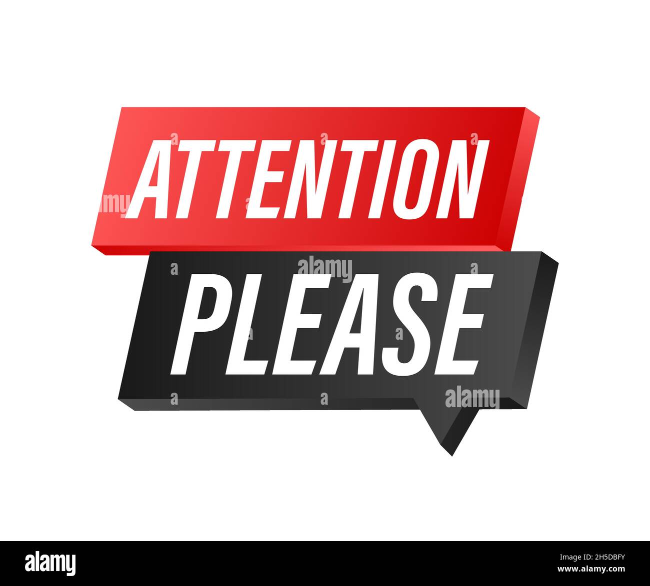 Megaphone banner with Attention please. Red Attention please sign icon ... Megaphone banner with Attention please. Red Attention please sign icon ...