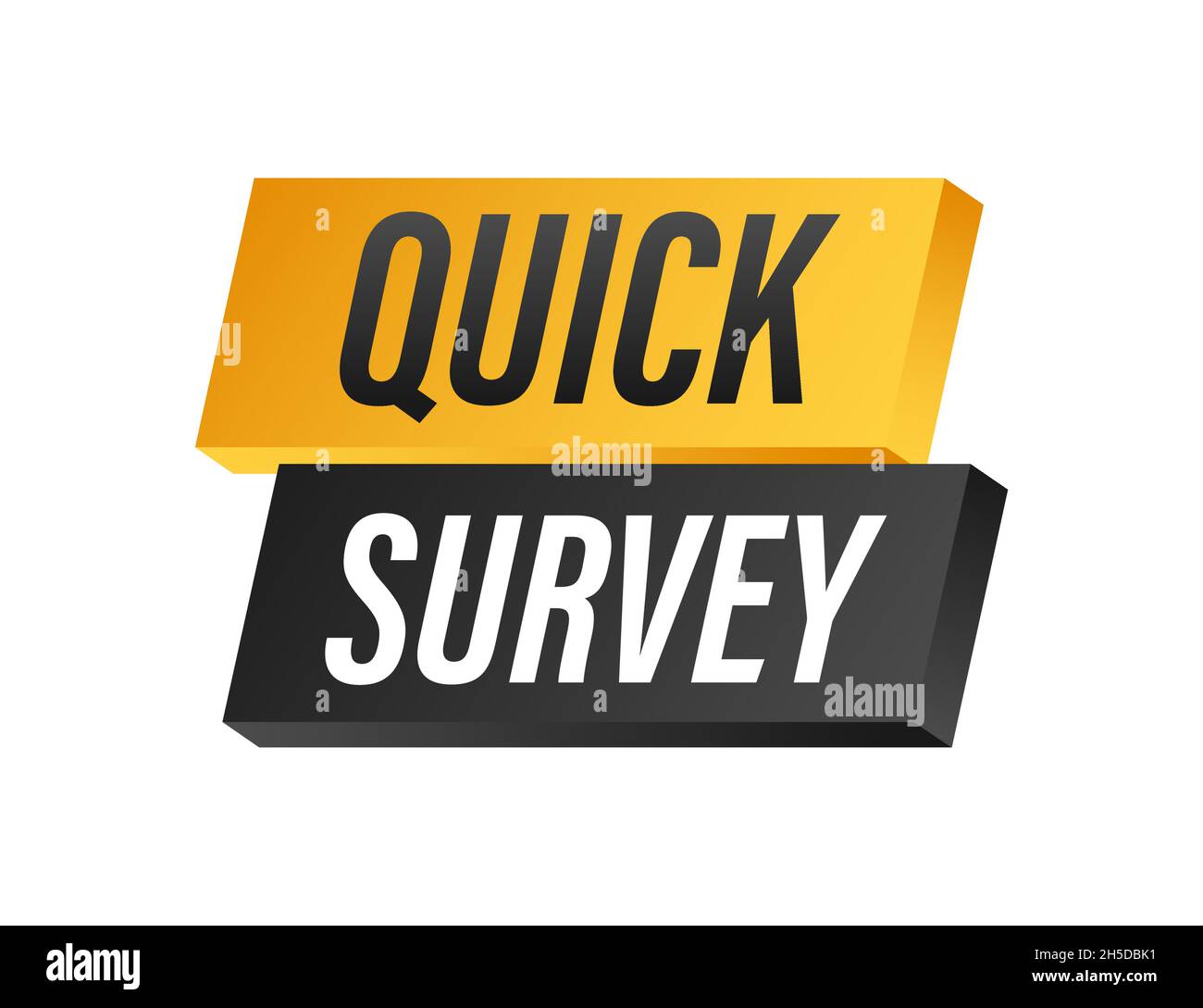 Quick survey sign megaphone Stock Vector Images - Alamy