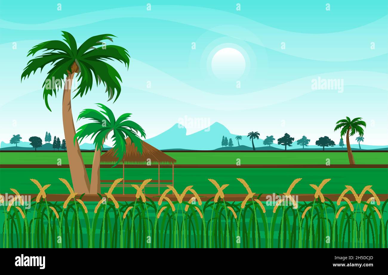 Rural farming hut agriculture Stock Vector Images - Alamy