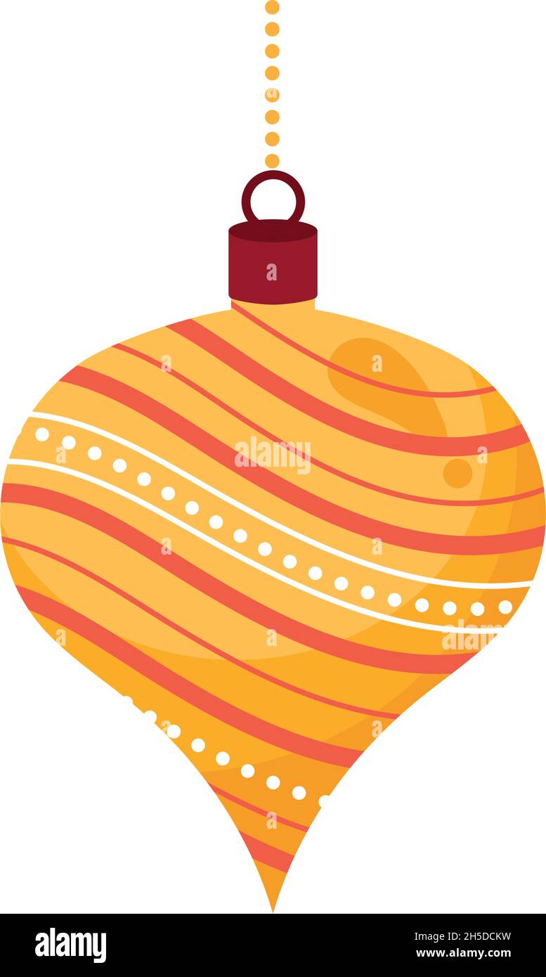 christmas yellow ball Stock Vector Image & Art - Alamy