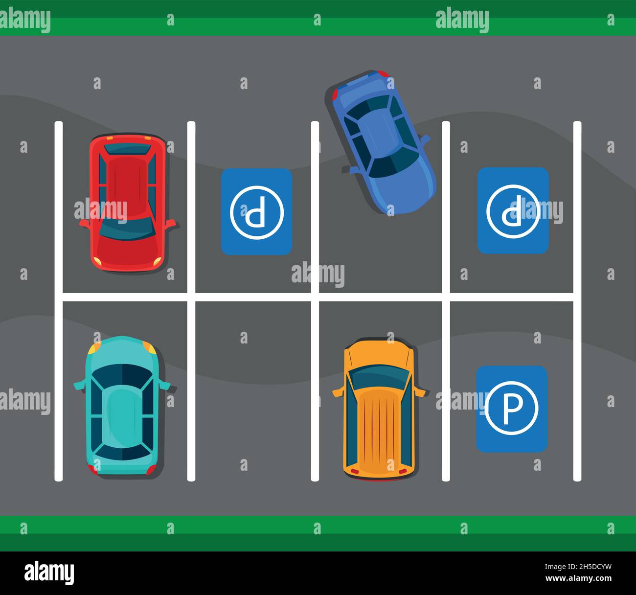 parking zone scene Stock Vector Image & Art - Alamy