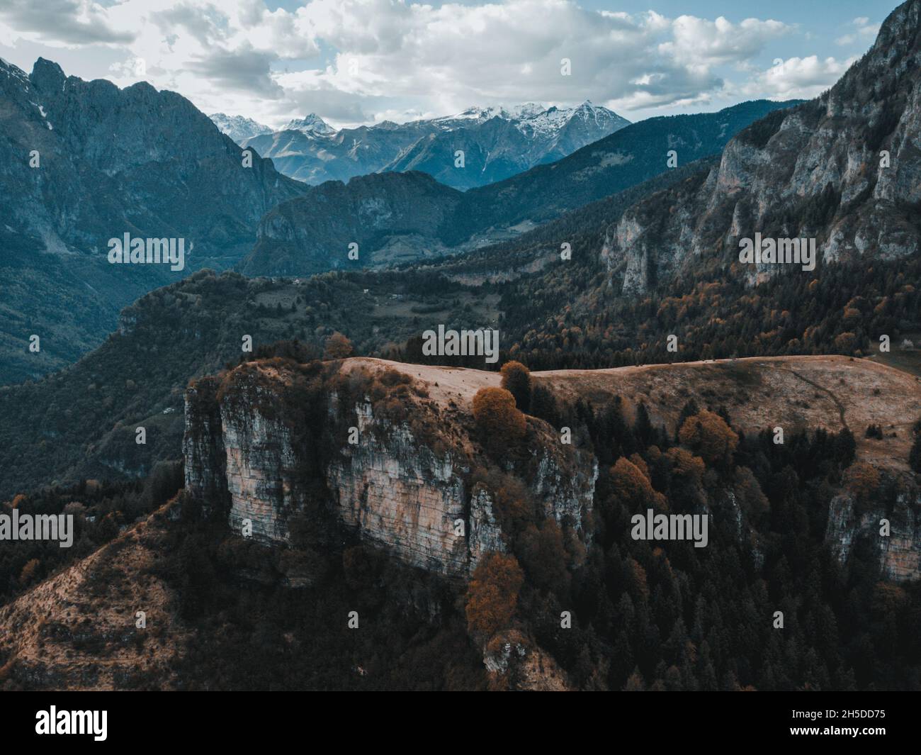 a great view on prave in vallecamonica Stock Photo - Alamy