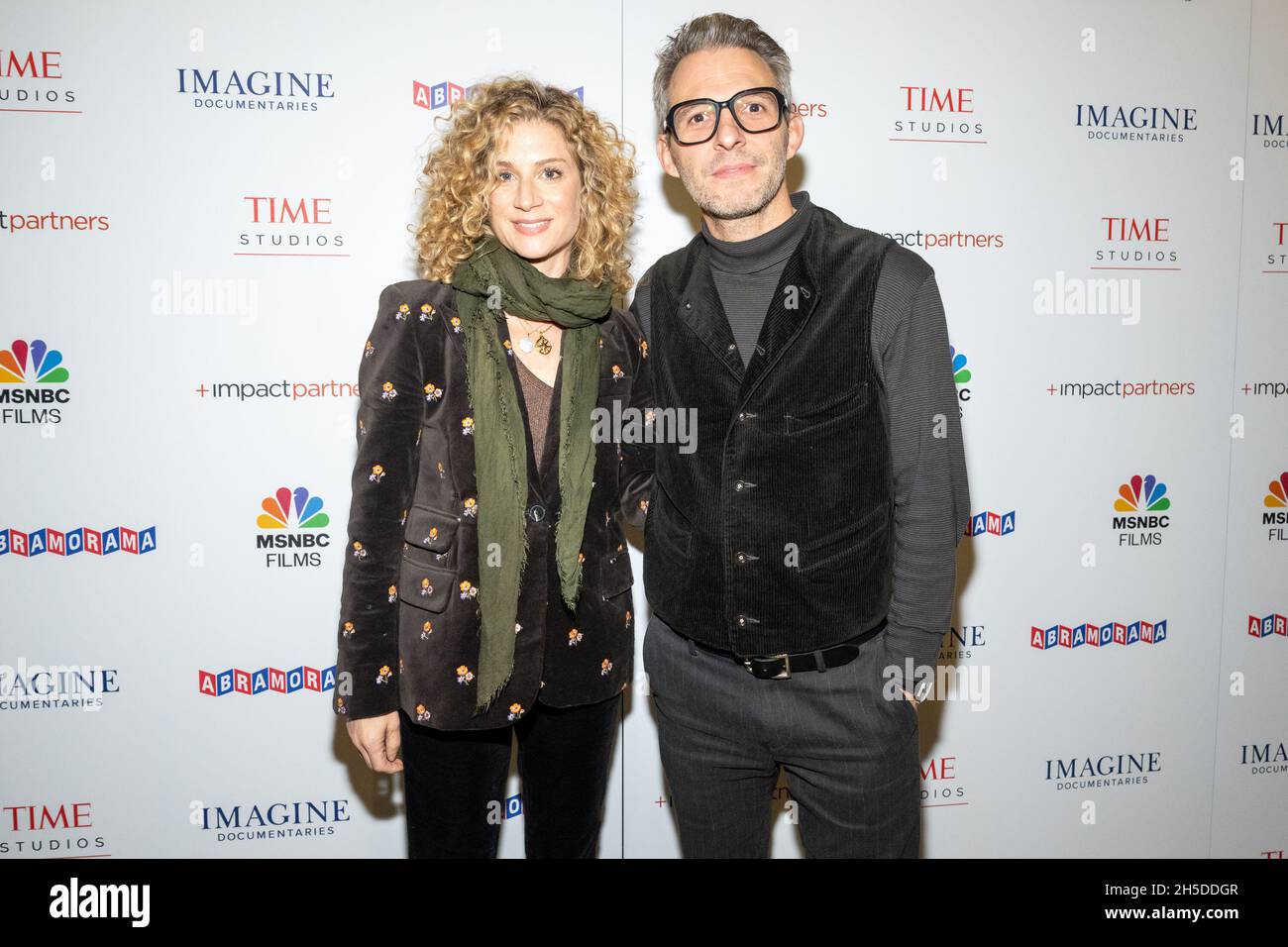 Sara Bernstein and Justin Wilkes attend MSNBC's special screening of ...