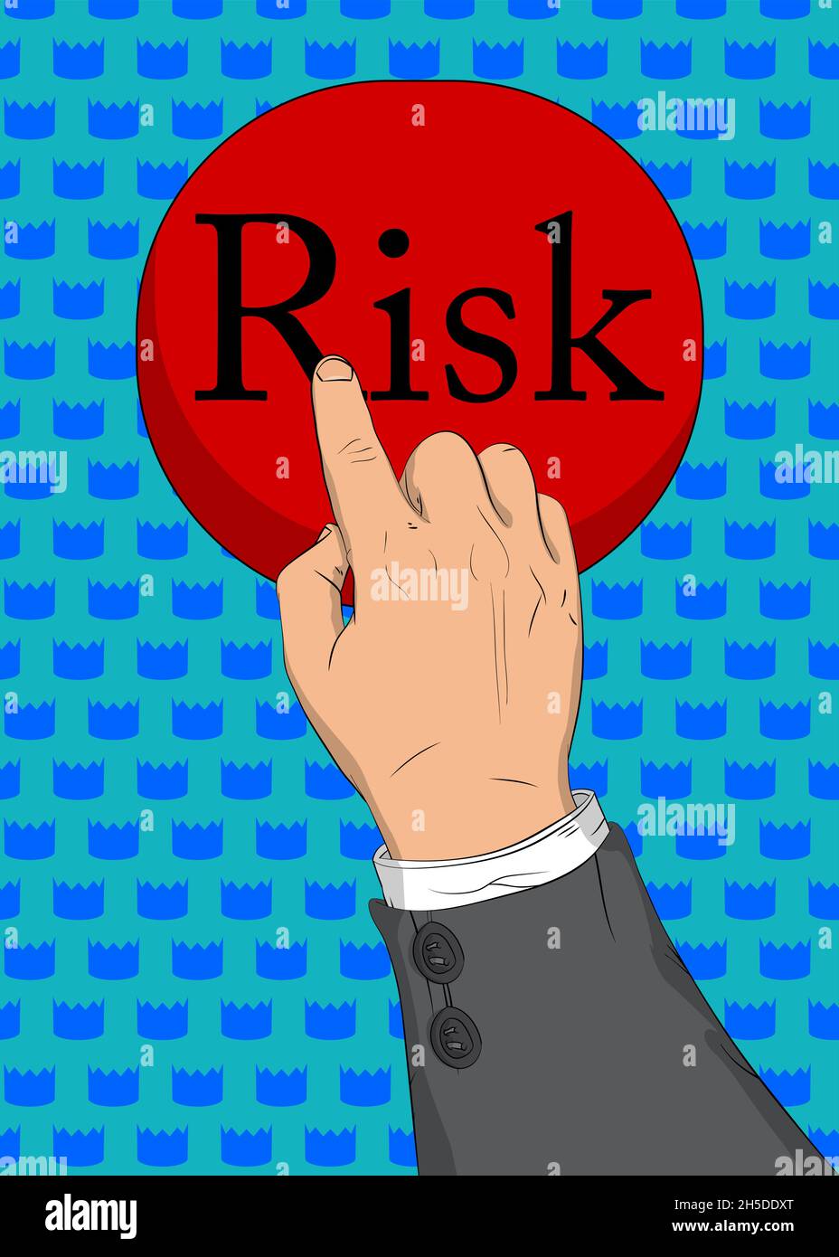 Finger pushing screen Stock Vector Images - Alamy