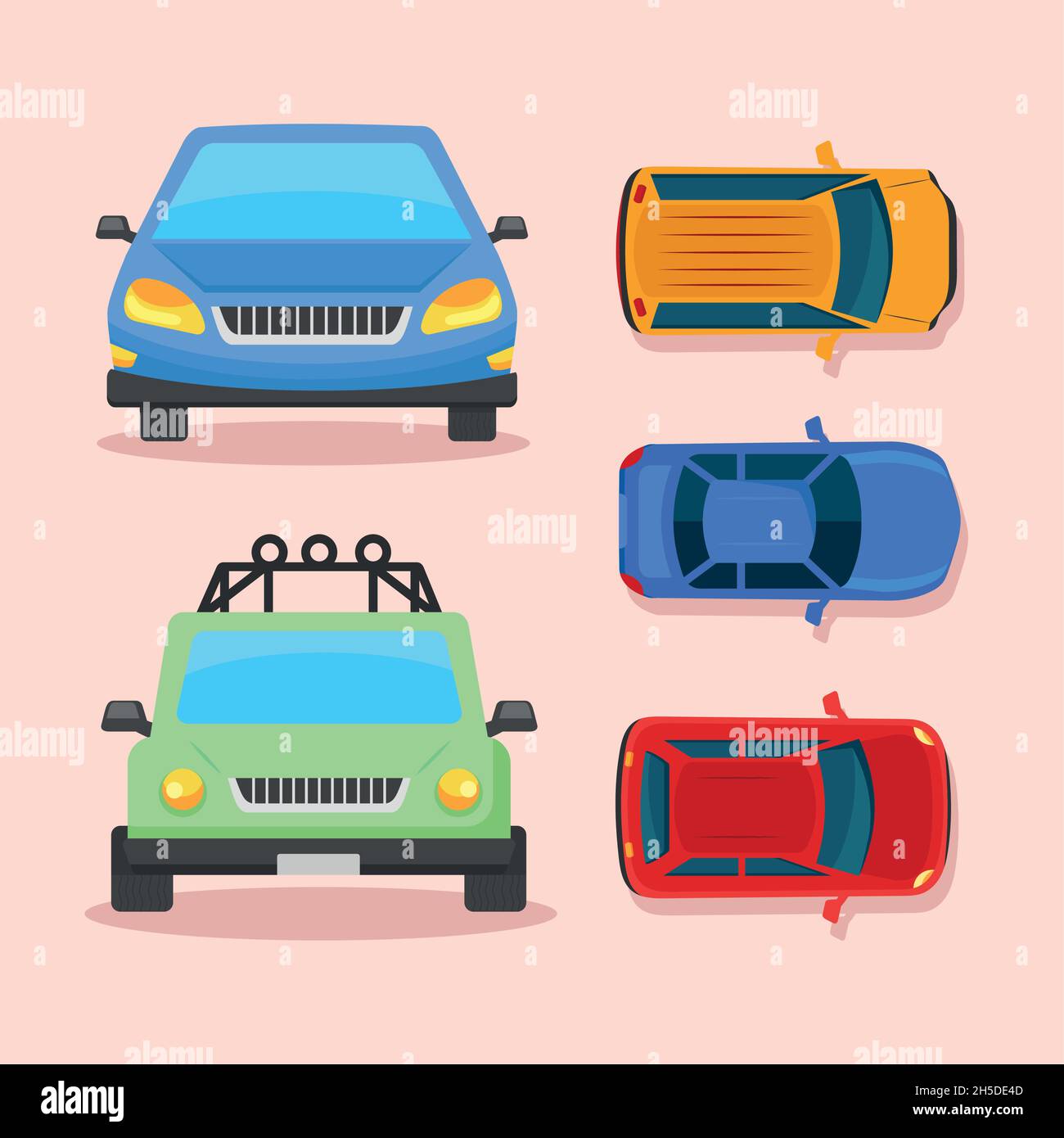 five cars vehicles icons Stock Vector Image & Art - Alamy