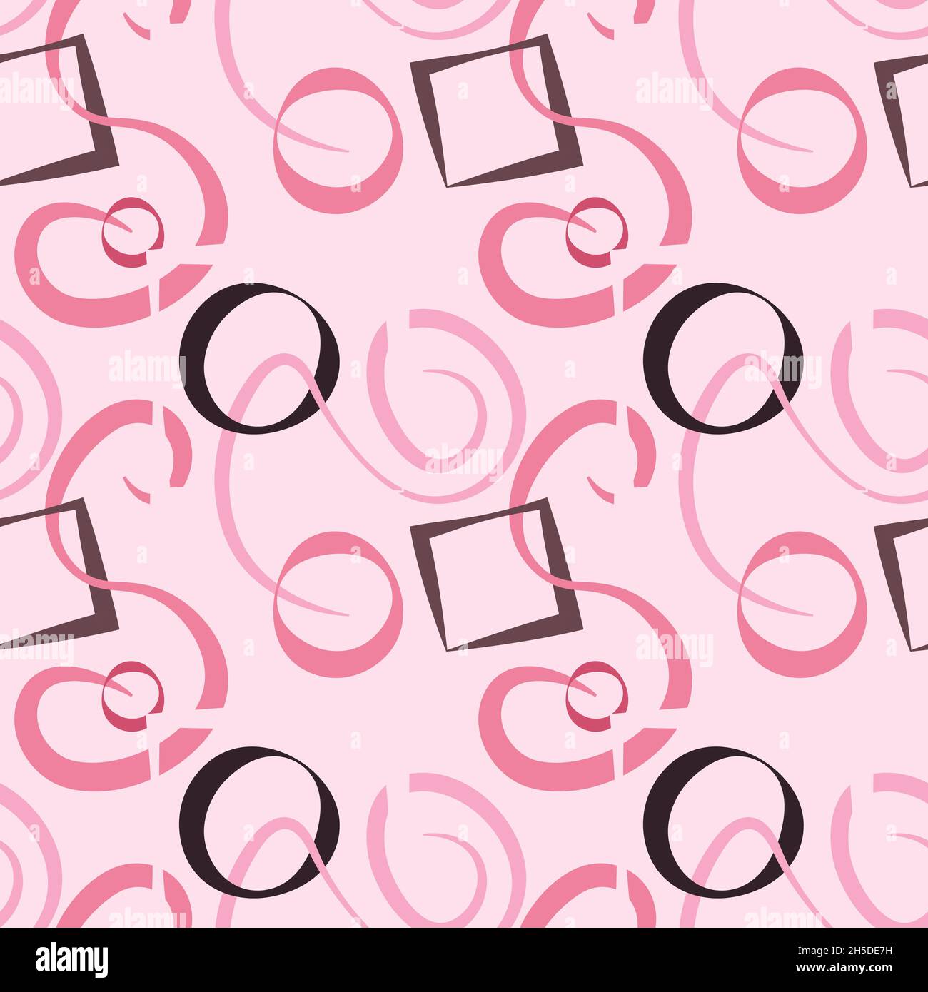 Seamless pattern, infinite texture - Illustration on a square ...