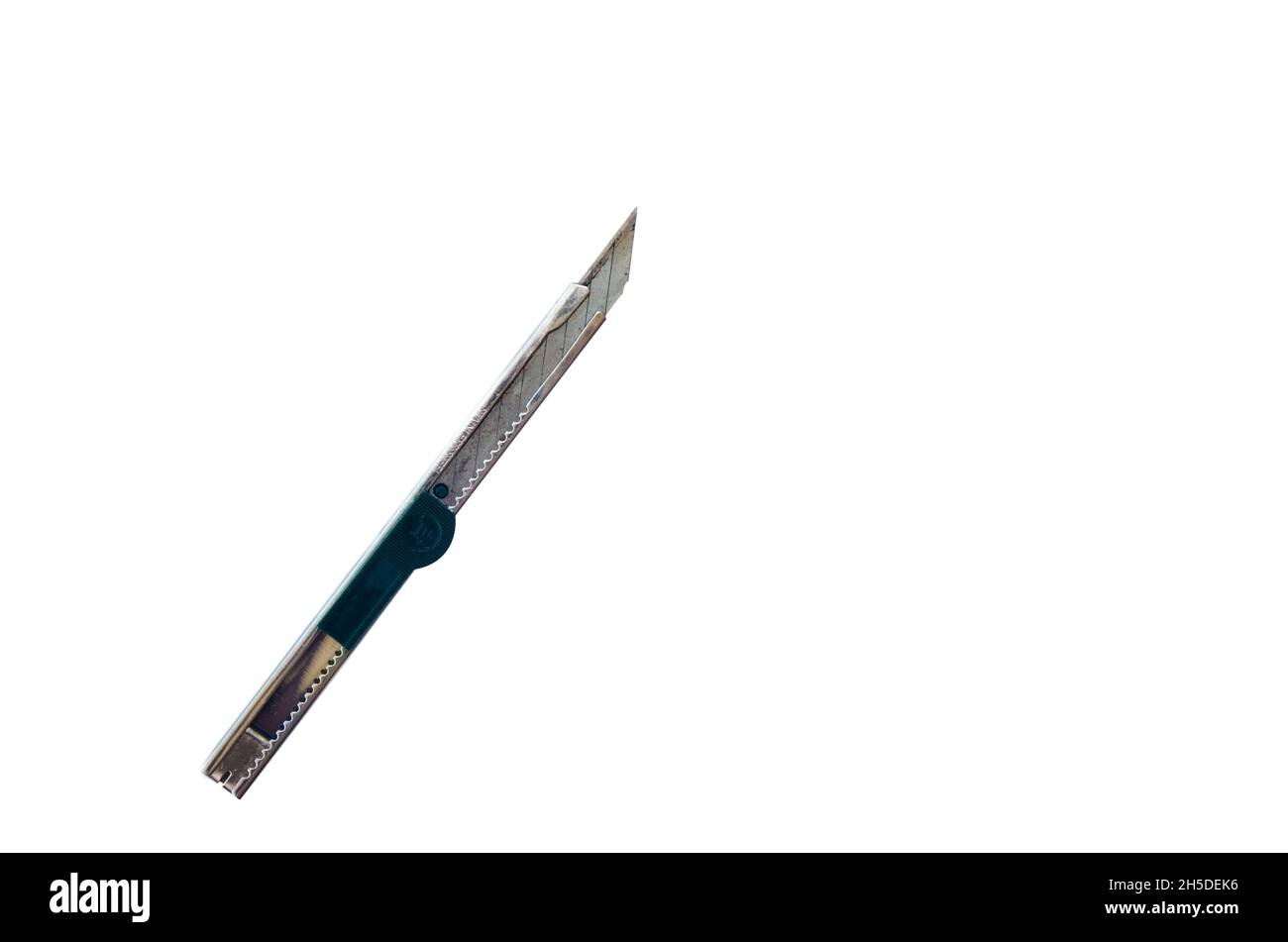 knife cutter tools White background.copy space Stock Photo - Alamy