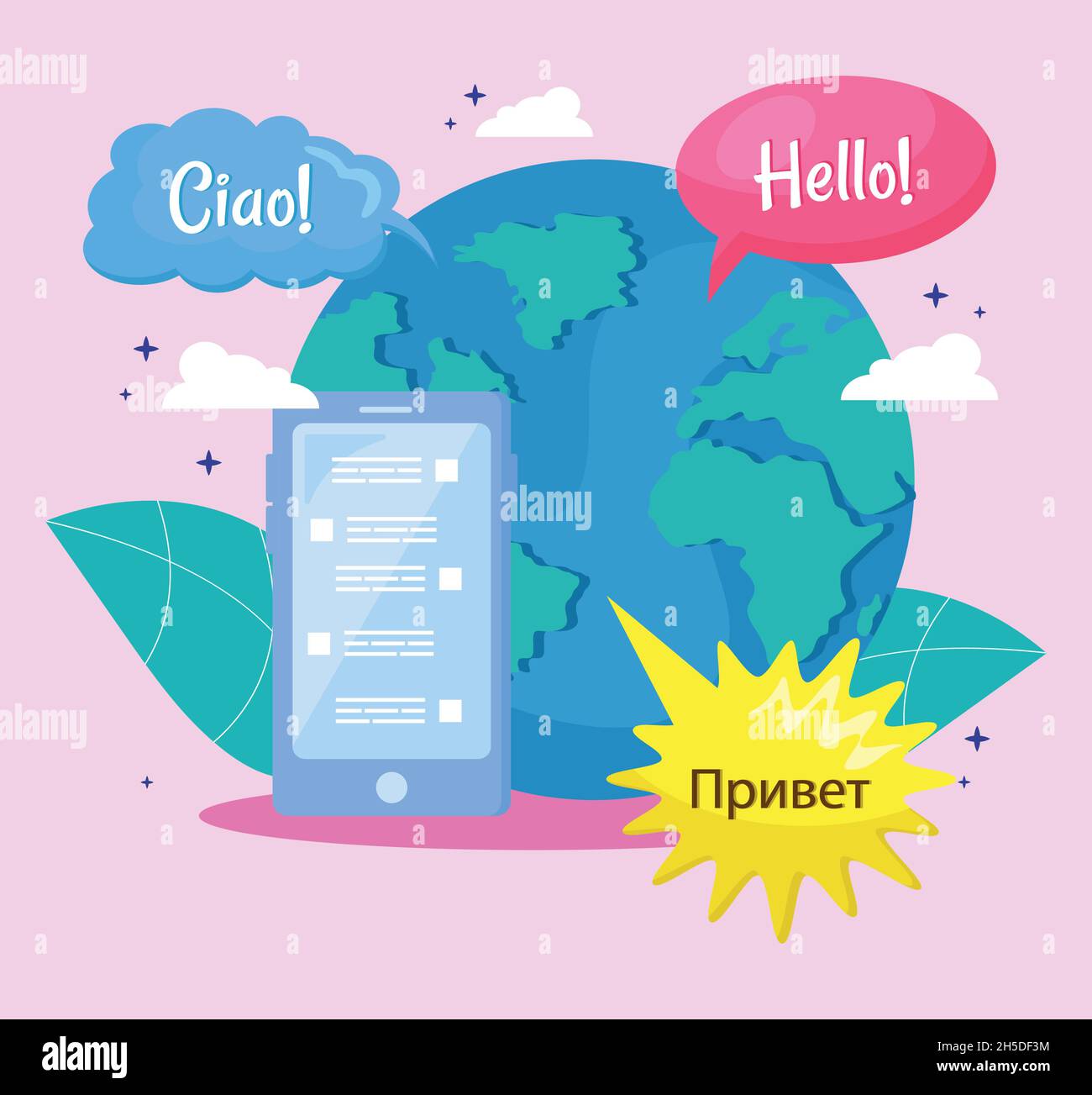 Hello around the world hi-res stock photography and images - Alamy