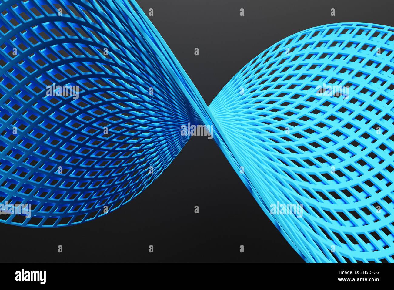 Abstract background with horizontal and vertical disruptions of blue ...