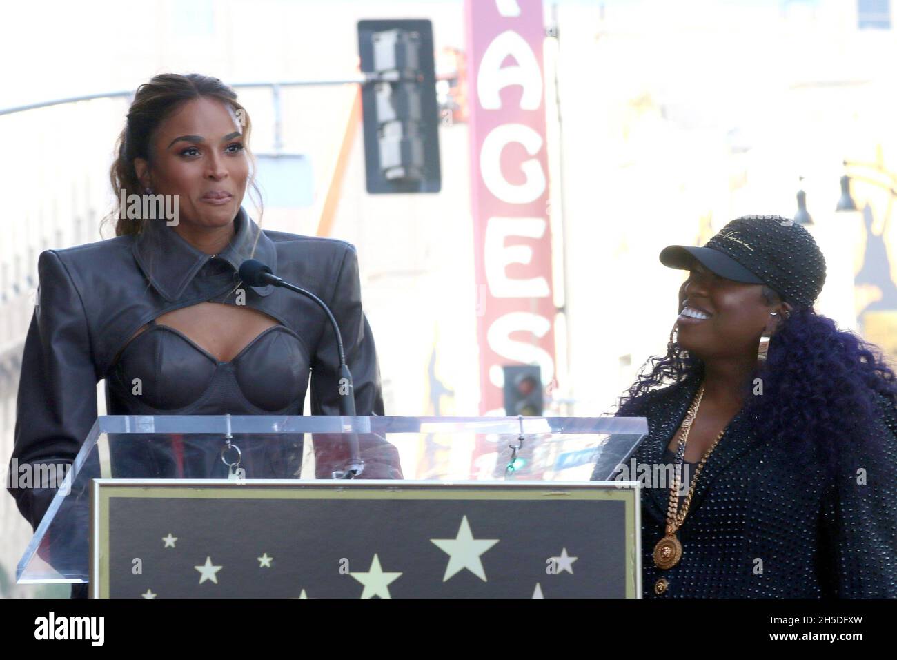 Los Angeles, CA. 8th Nov, 2021. Ciara, Missy Elliott at a public ...