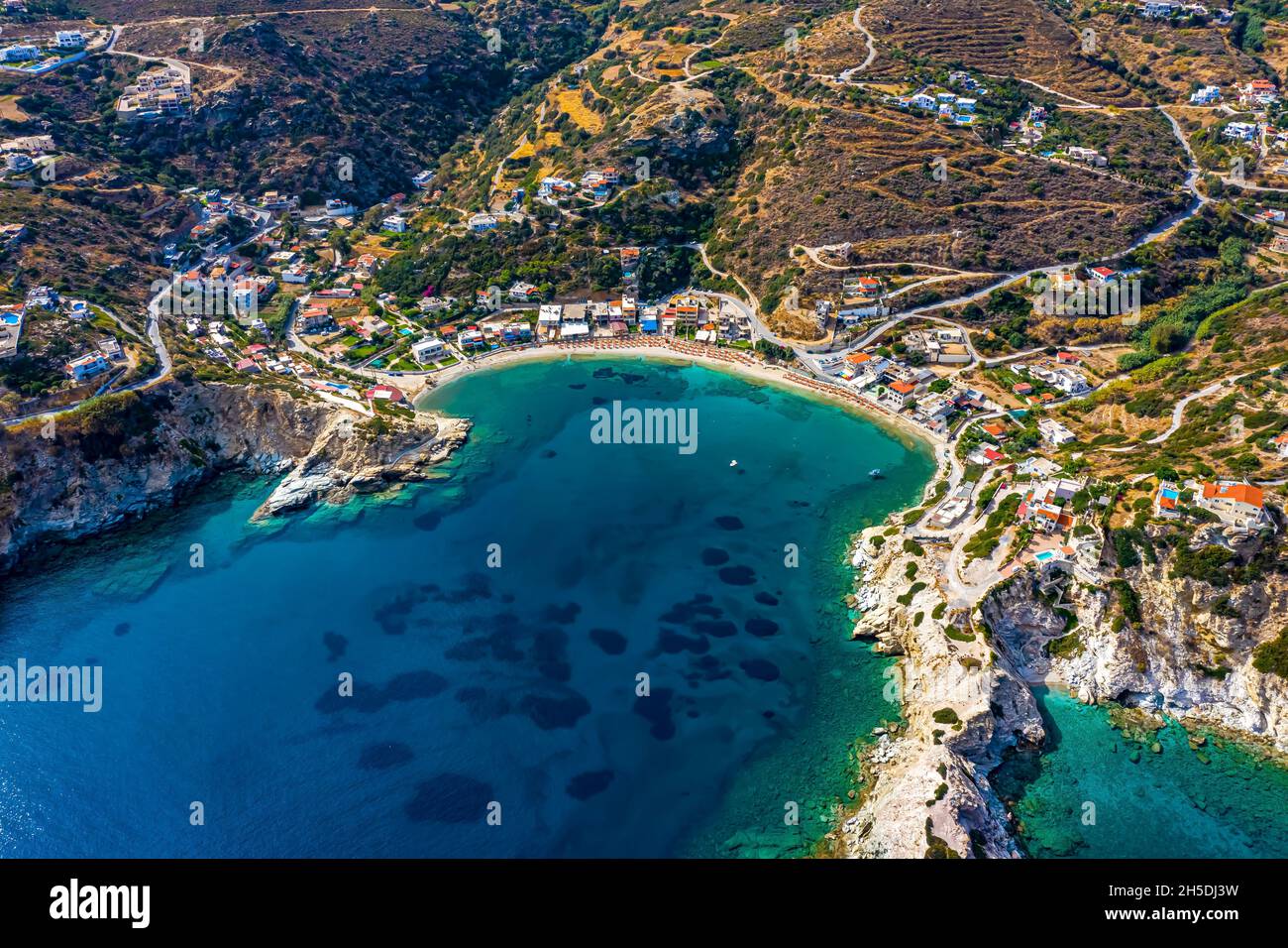 Ligaria auf Kreta aus der Luft Stock Photo - Alamy