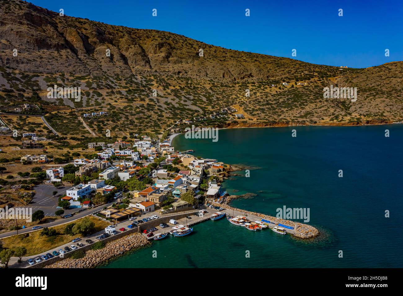 Plakas aus der Luft | Der Ort Plakas auf Kreta aus der Luft Stock Photo ...