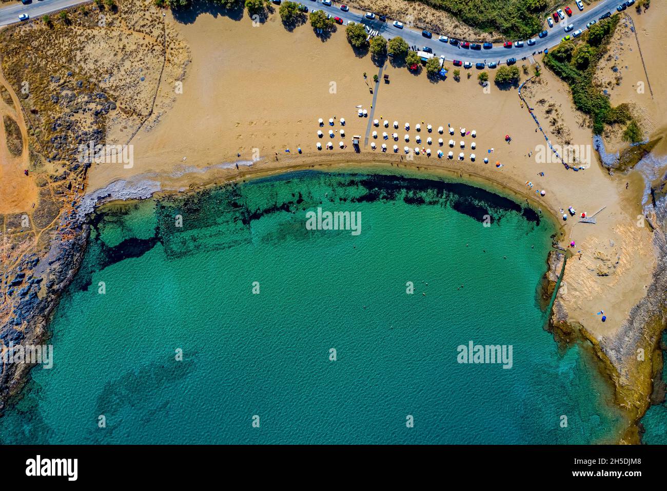 Potamos Strand auf Kreta aus der Luft | Potamos Beach in Crete from ...