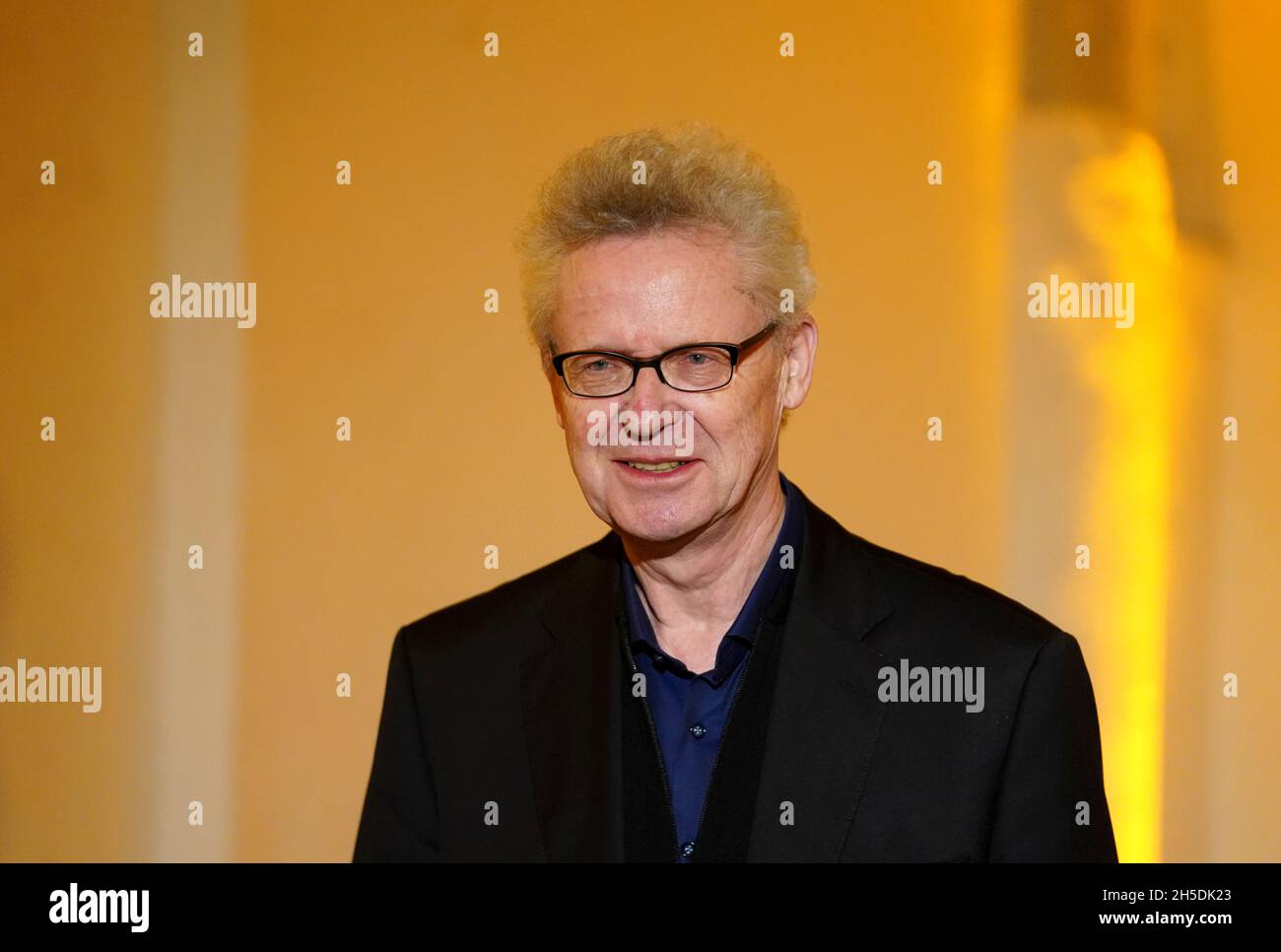 Hamburg, Germany. 08th Nov, 2021. The light artist Michael Batz ...