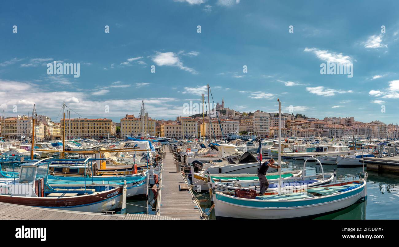 Le Vieux Port *** Local Caption *** Marseille, France, city, village ...