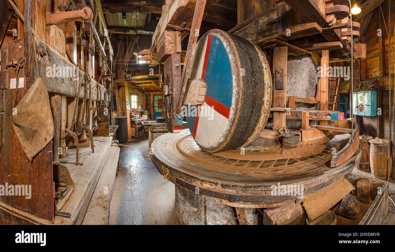 The grinding stones of the windmill called Het Pink *** Local Caption ...