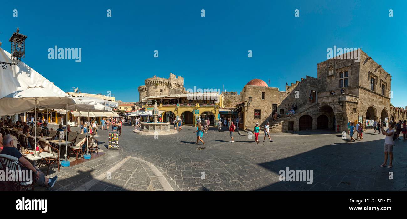 Hippocrates Square *** Local Caption *** Rhodes city, Rhodos, Rhodes ...