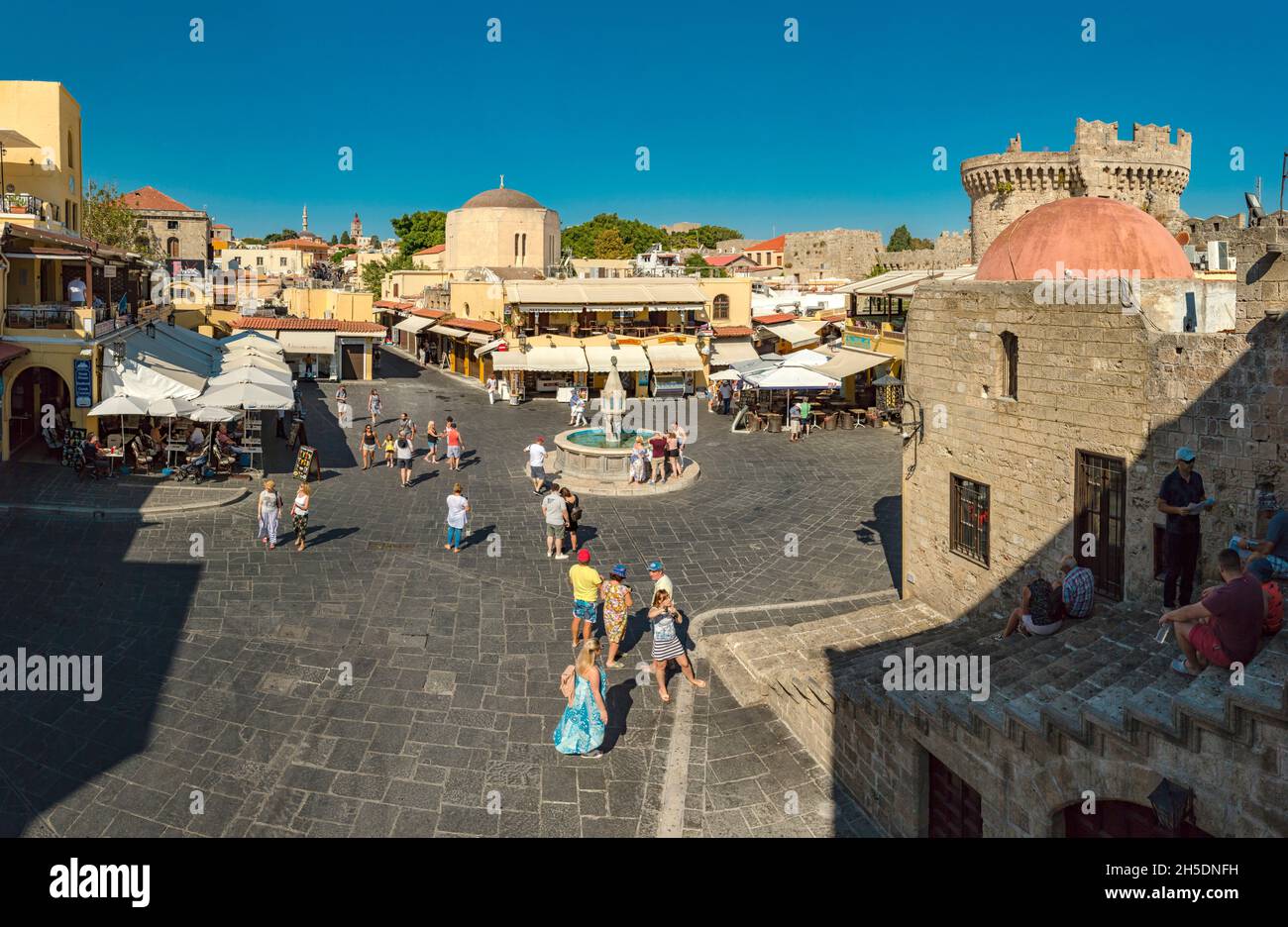 Hippocrates Square *** Local Caption *** Rhodes city, Rhodos, Rhodes ...