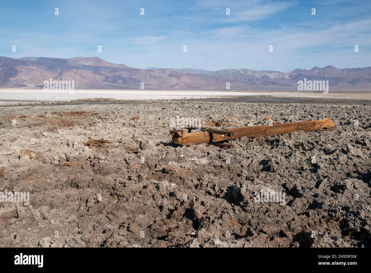 These salt flats in Death Valley National Park's Saline Valley were ...