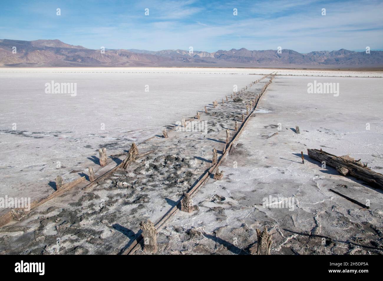 These salt flats in Death Valley National Park's Saline Valley were ...