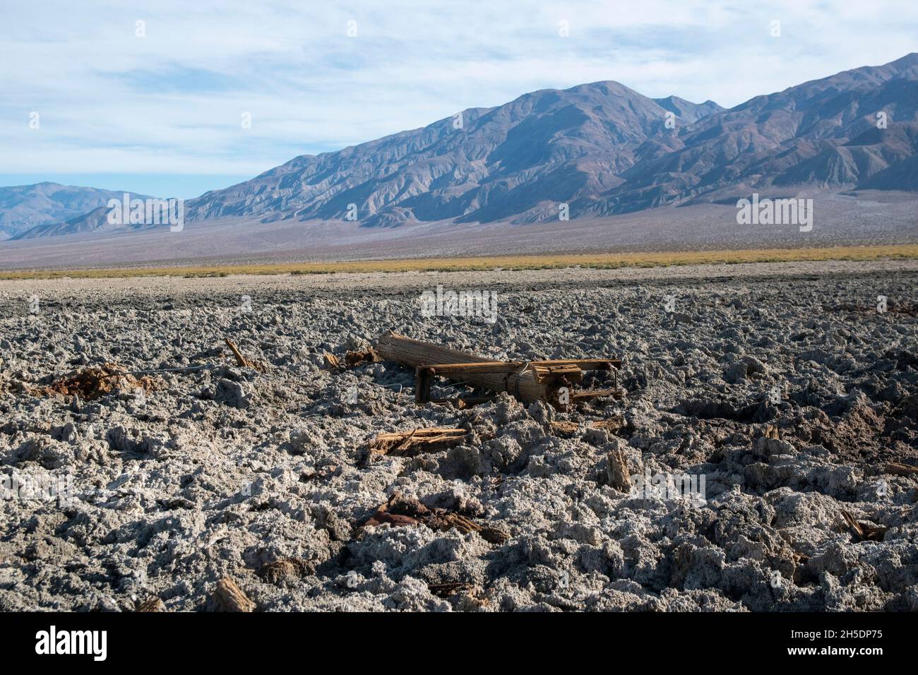 These salt flats in Death Valley National Park's Saline Valley were ...
