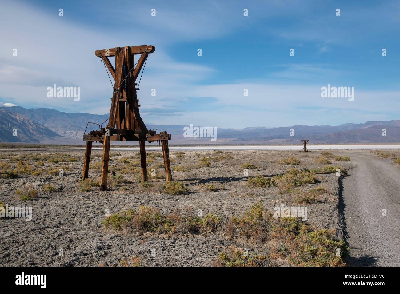 These salt flats in Death Valley National Park's Saline Valley were ...